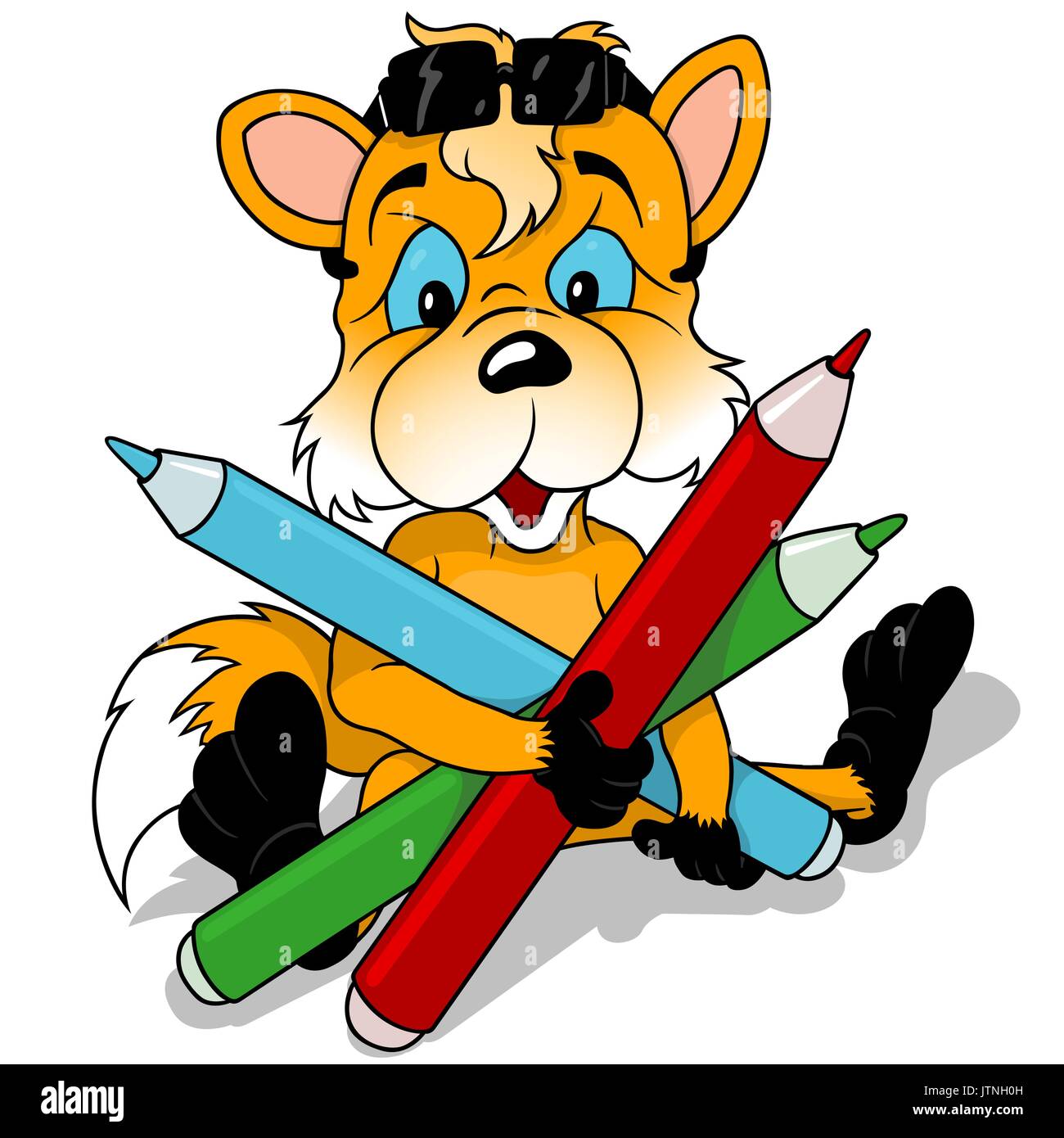 Sitting Fox Holding Colored Pencils Stock Vector Image & Art - Alamy Sitting Fox Holding Colored Pencils Stock Vector Image & Art - Alamy