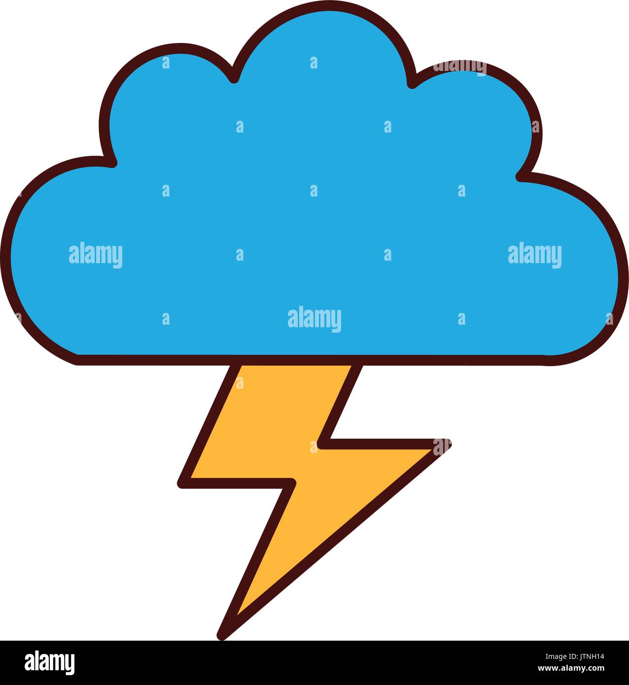 Fantasy Thunder Ray Icon Stock Vector Images - Alamy