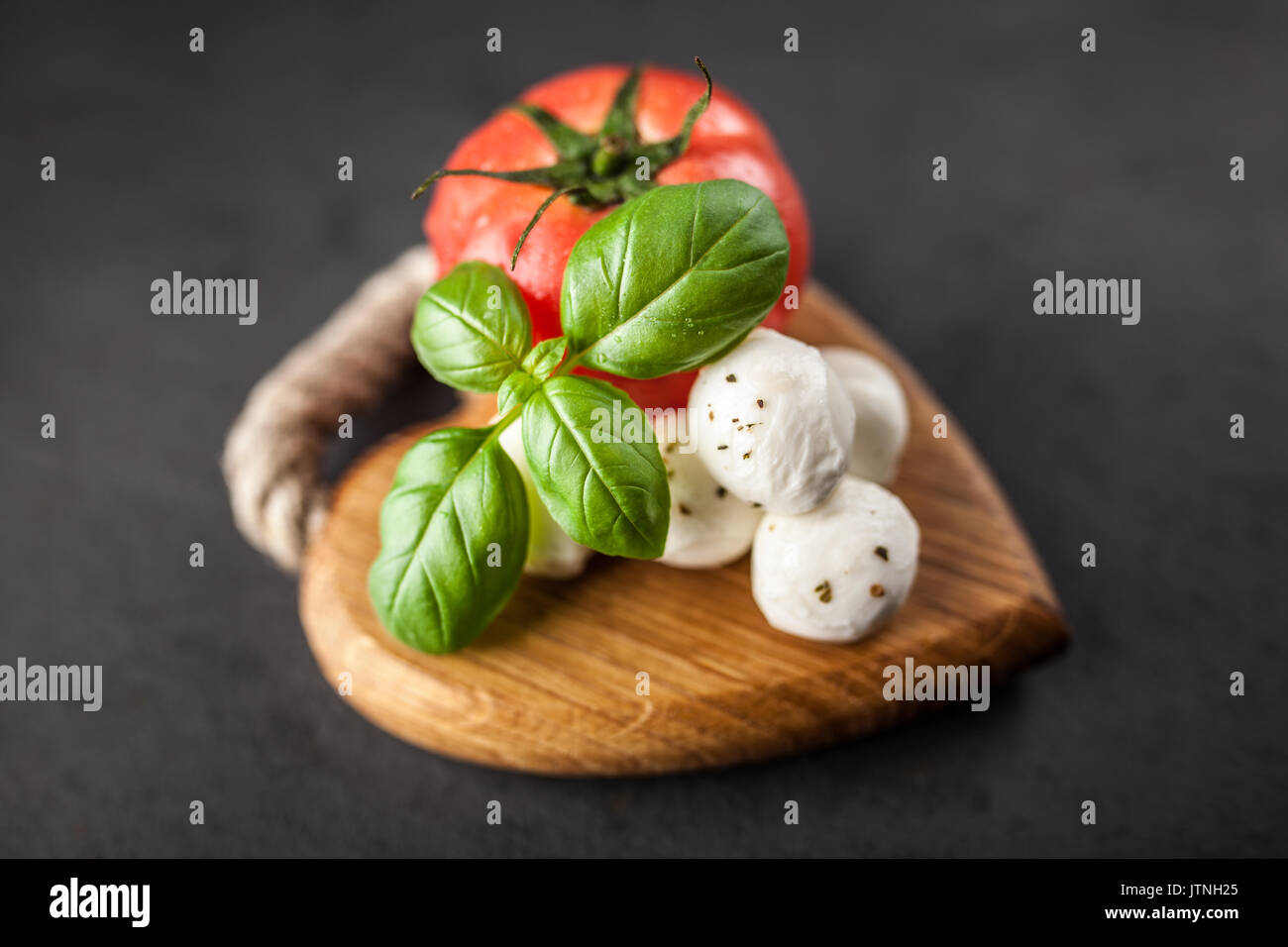 Tomato basil and mozzarella - traditional italian cuisine ingredients ...