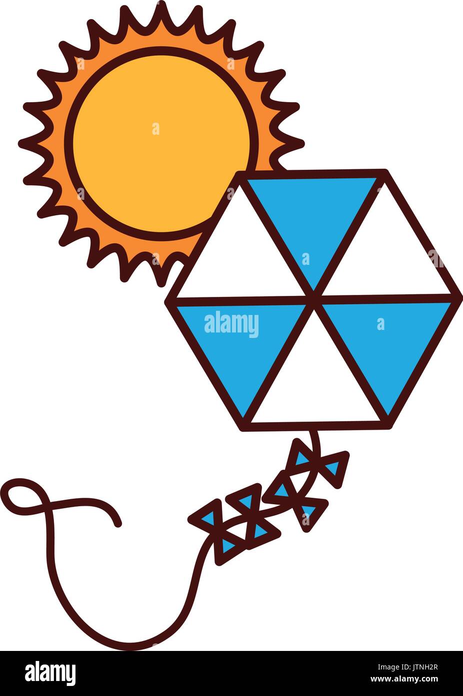 Sunny kite Stock Vector Images - Alamy
