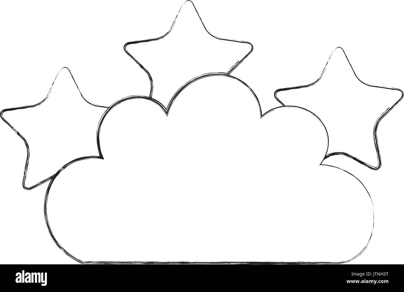 Beautiful fantasy cloud with stars Stock Vector Image & Art - Alamy