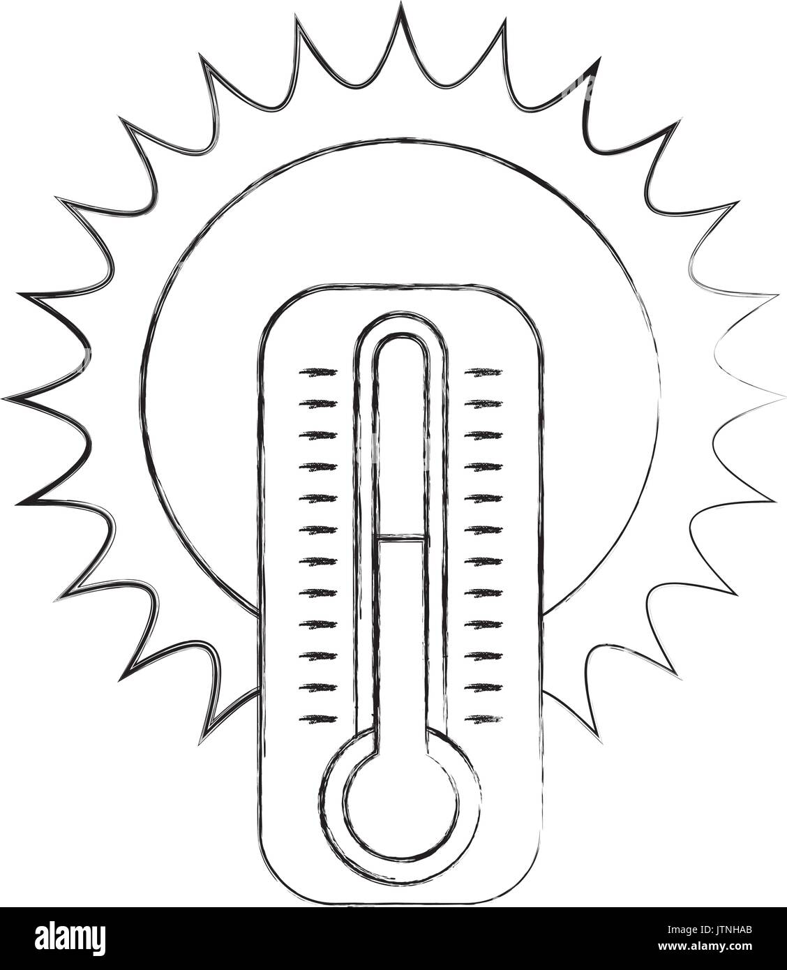 cute sun with termometer Stock Vector Image & Art - Alamy