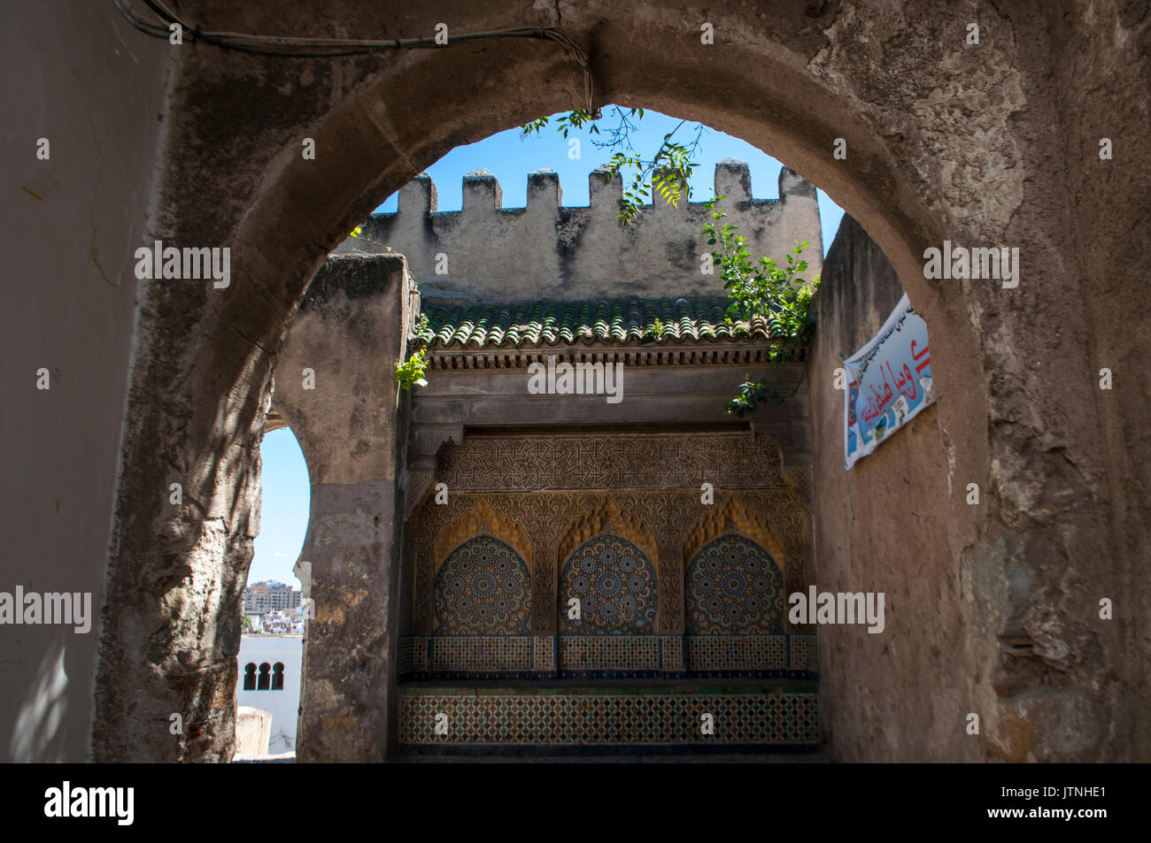 Morocco, North Africa: a gate in the ancient wall of the old town of ...