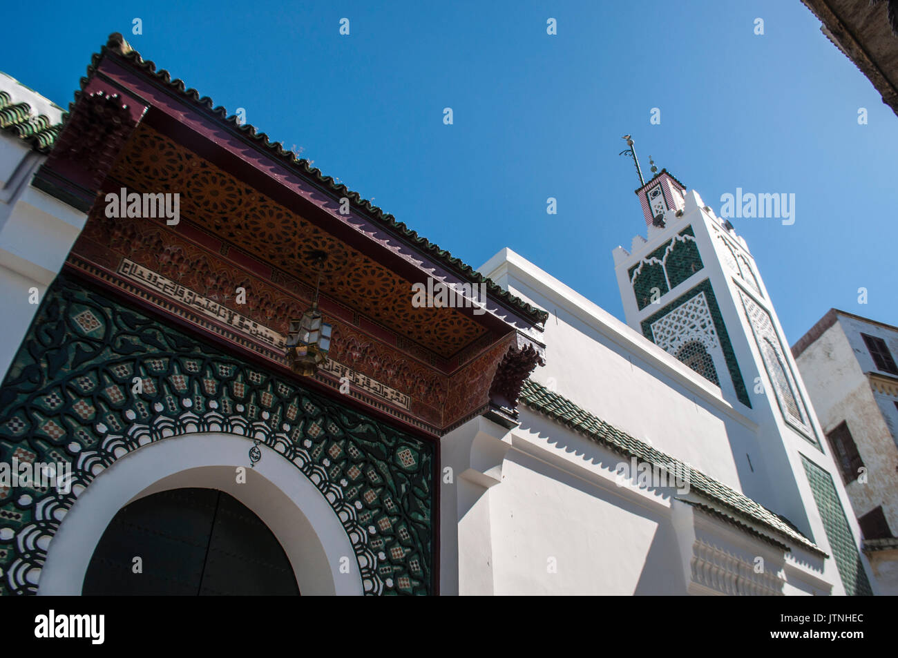 Morocco, Africa: one of the many mosques of the medina of Tangier, the ...