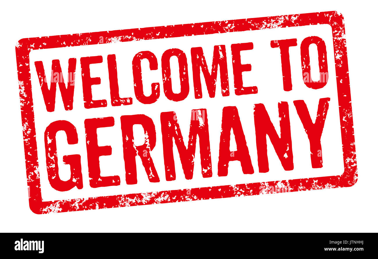 Welcome to germany Cut Out Stock Images & Pictures - Alamy
