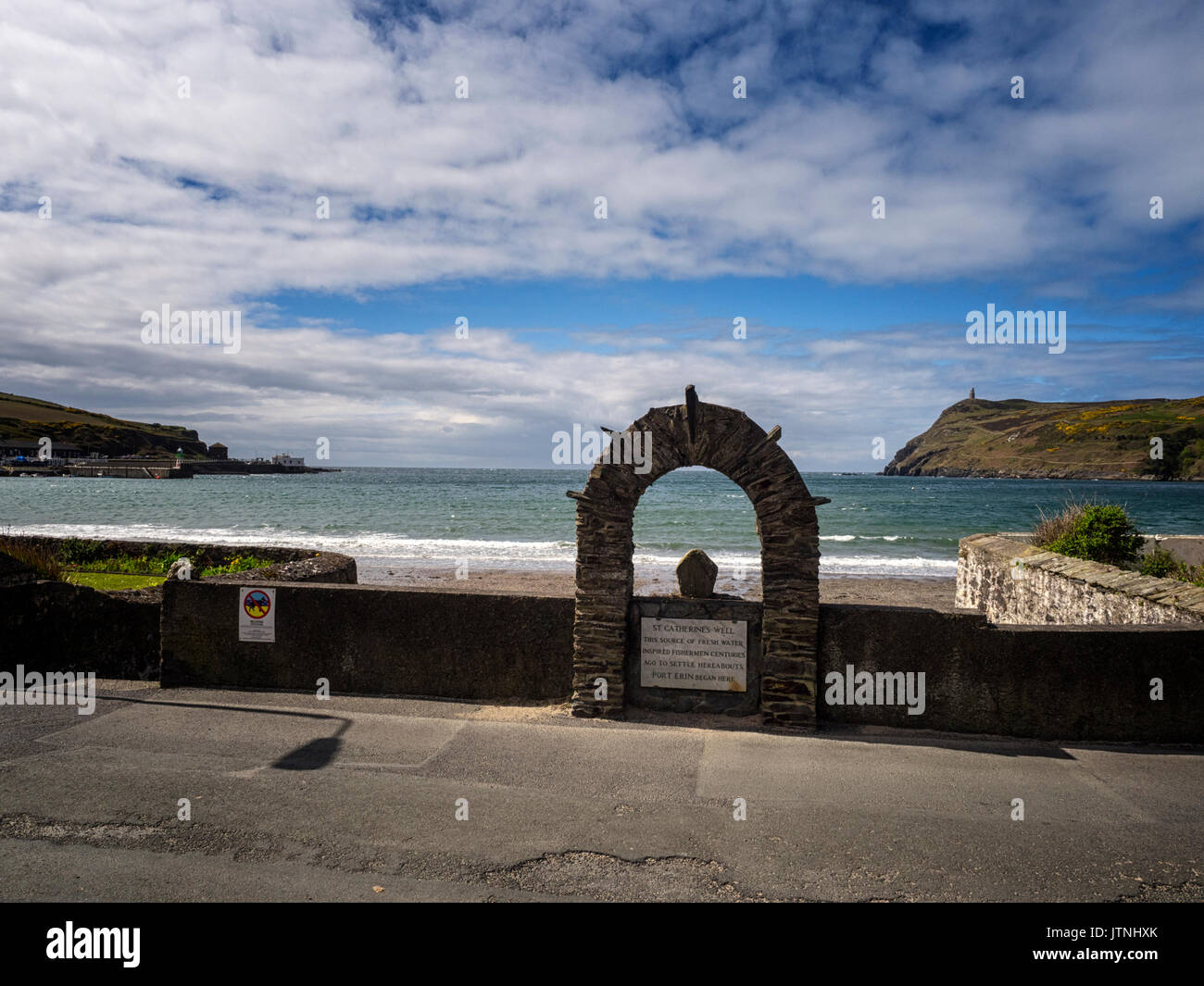 Steam Packet Company building in Castletown, Isle of Man Stock Photo ...