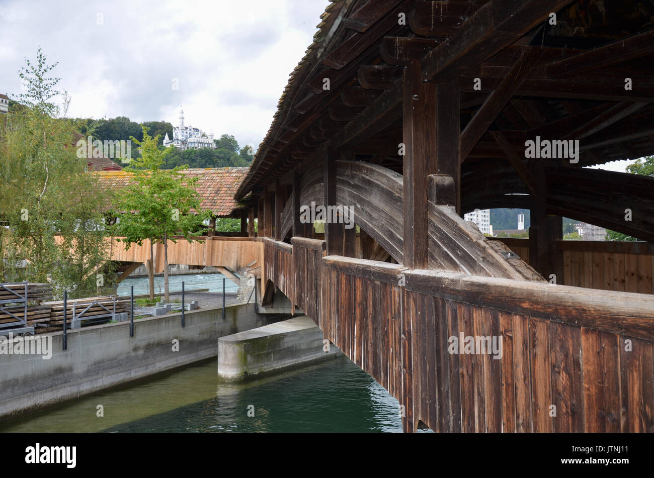 Mill Bridge in Lucerne Stock Photo - Alamy