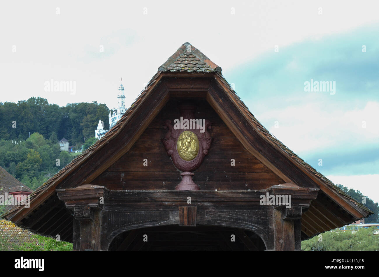 Mill Bridge in Lucerne Stock Photo - Alamy