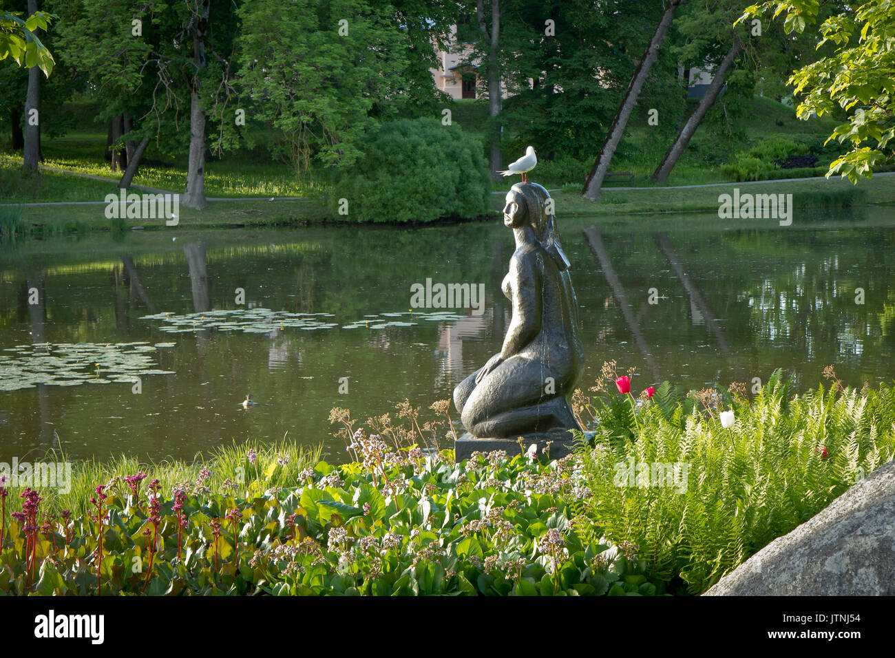 Sculpture, Aluksne, Latvia Stock Photo - Alamy