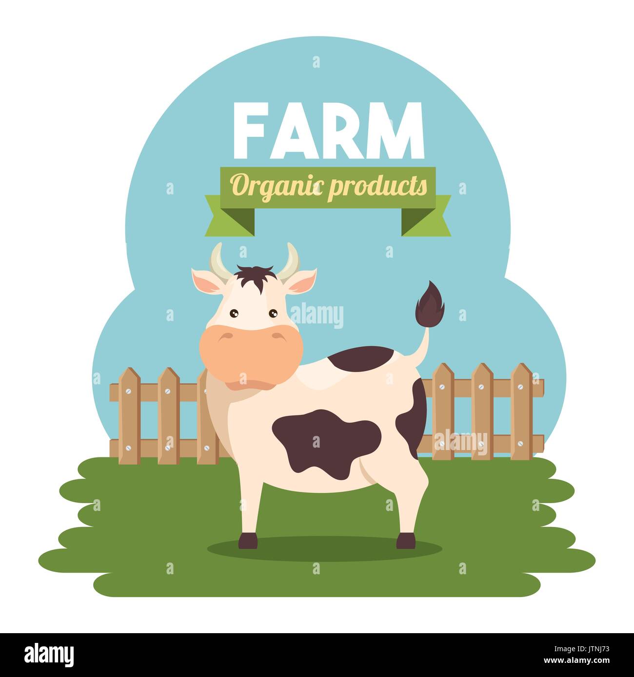 Cartoon Farmer Production Cow Milk Stock Vector Images Alamy