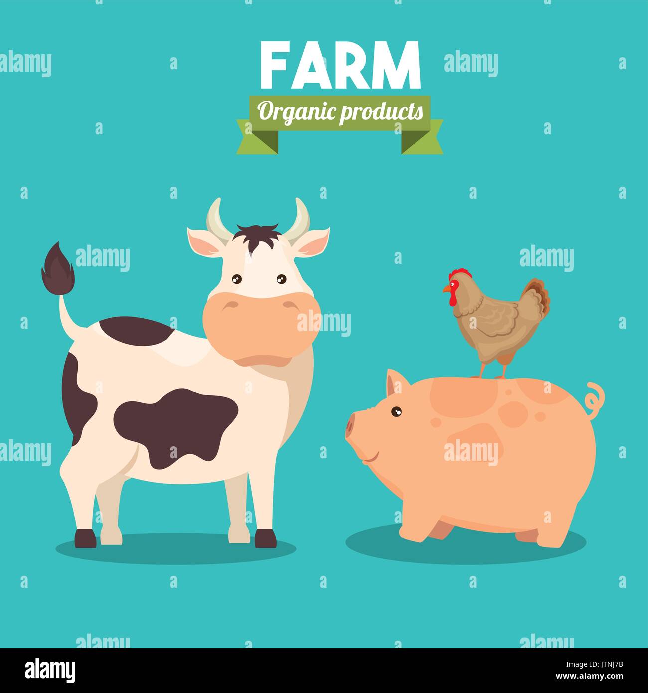 Cartoon farmer production cow milk Stock Vector Images - Alamy