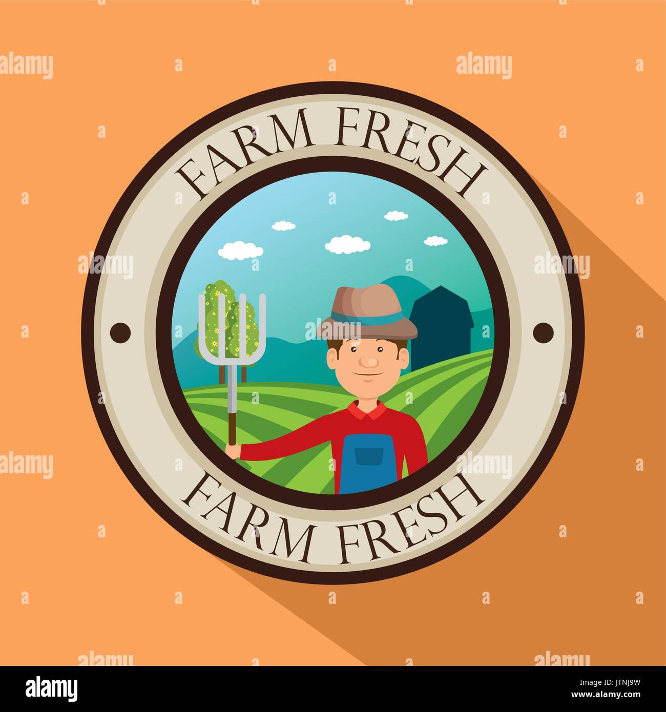 organic farm logo Stock Vector Image & Art - Alamy