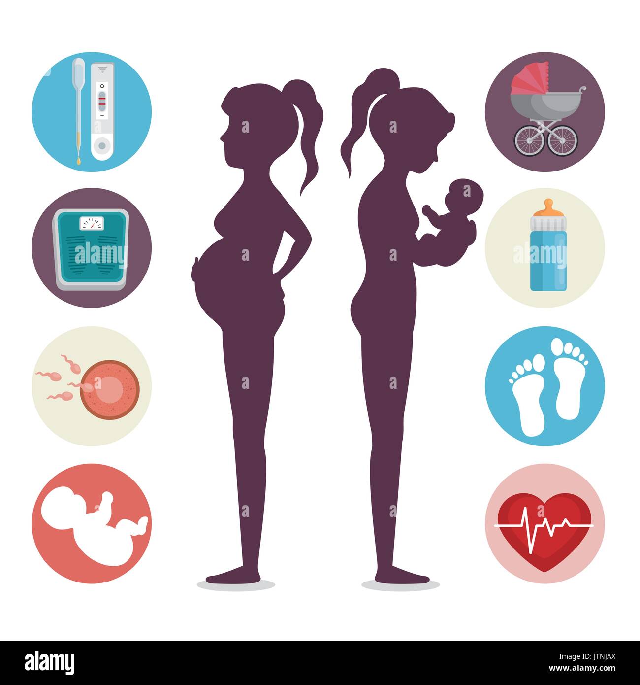 pregnancy newborn baby icon Stock Vector Image & Art - Alamy