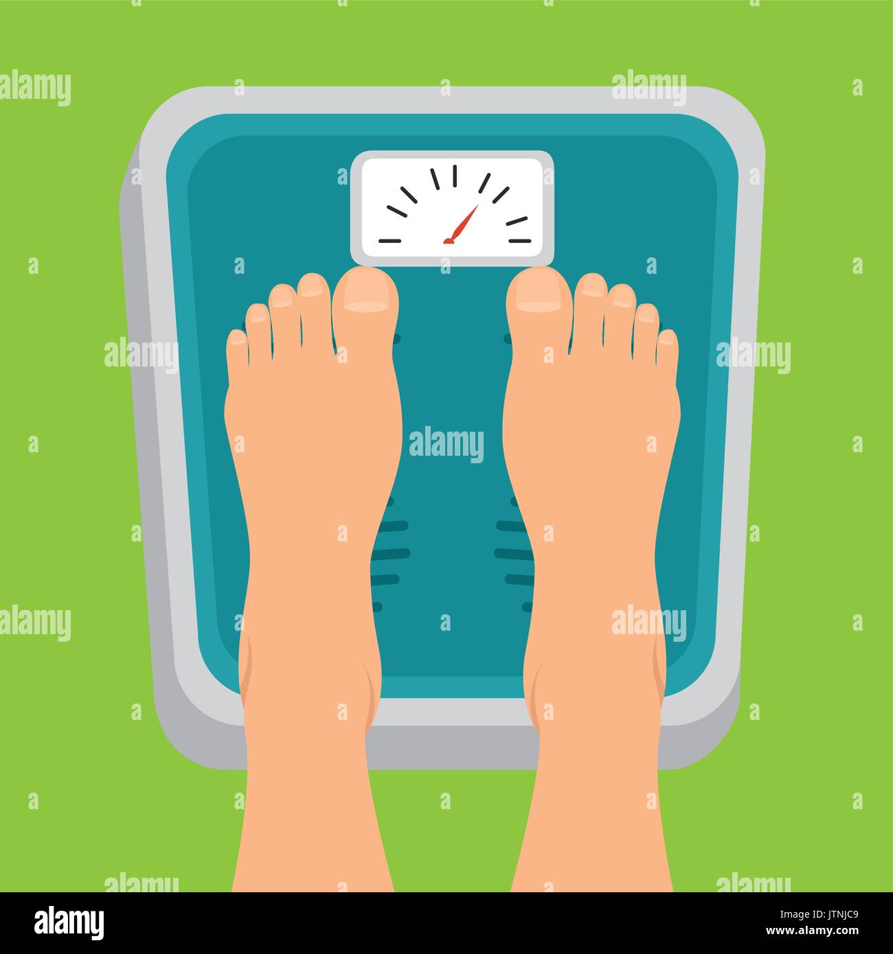 Child feet scales Stock Vector Images - Alamy