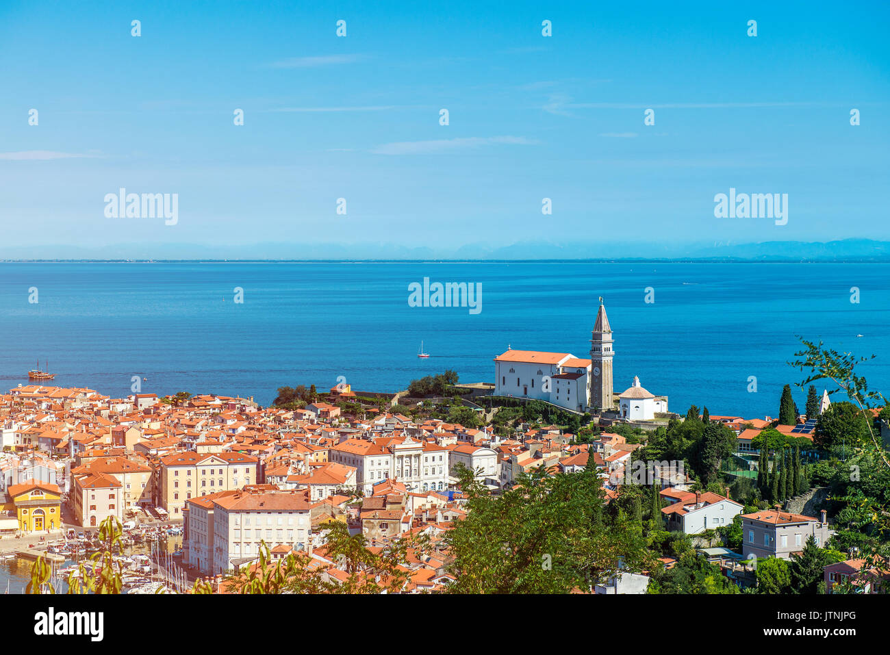 Photo of Pirano (Piran) town in Slovenia Stock Photo - Alamy