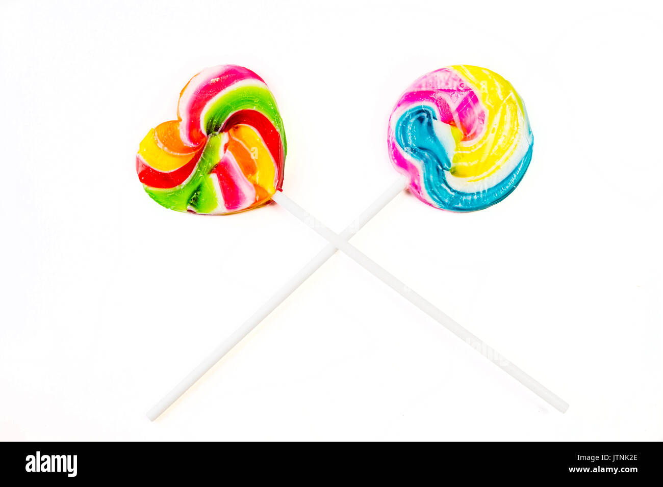 colorful sweet candy in white isolated Stock Photo - Alamy