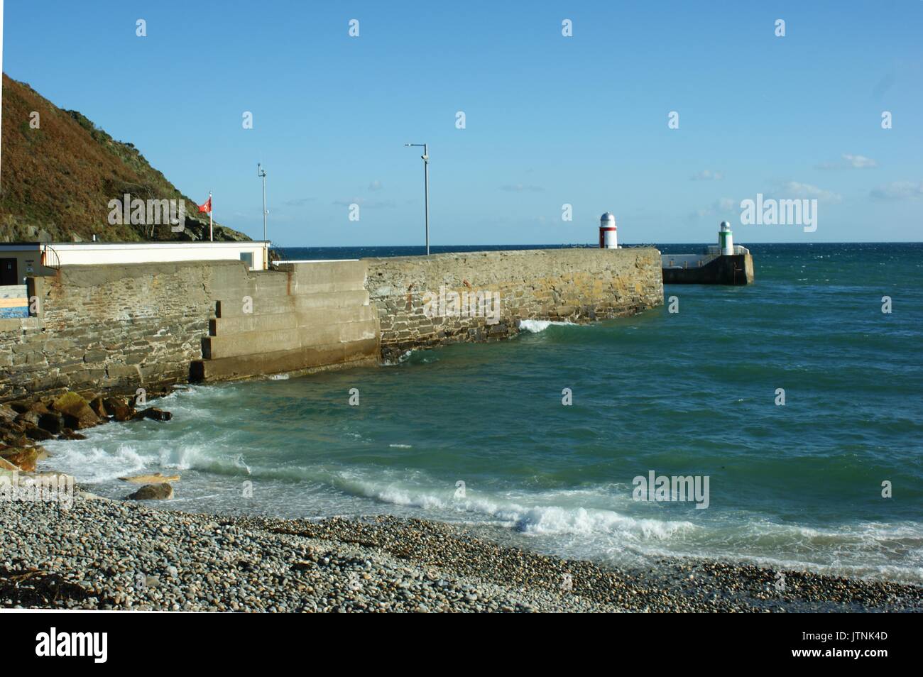 Laxey Harbour, Laxey, Isle of Man Stock Photo - Alamy