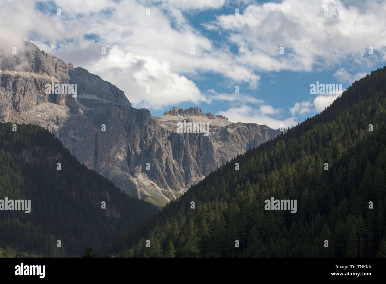 A view of an area of the Sella Gruppe Gruppo Del Sella from Selva or ...