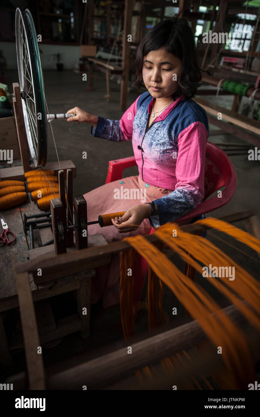 Sikkim woman handloom hi-res stock photography and images - Alamy