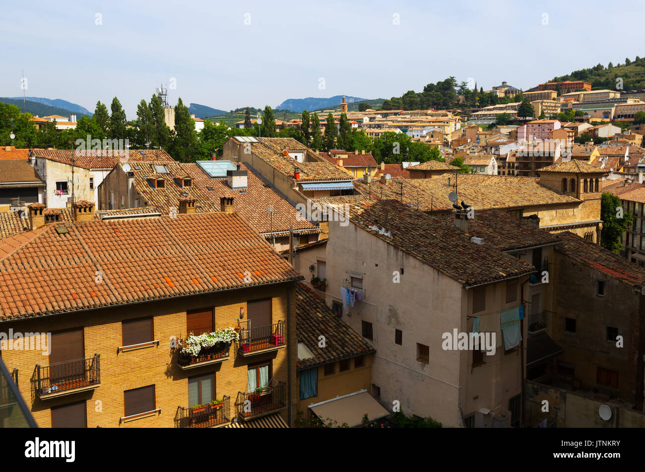 Day view of historic part of Estella-Lizarra. Spain Stock Photo - Alamy