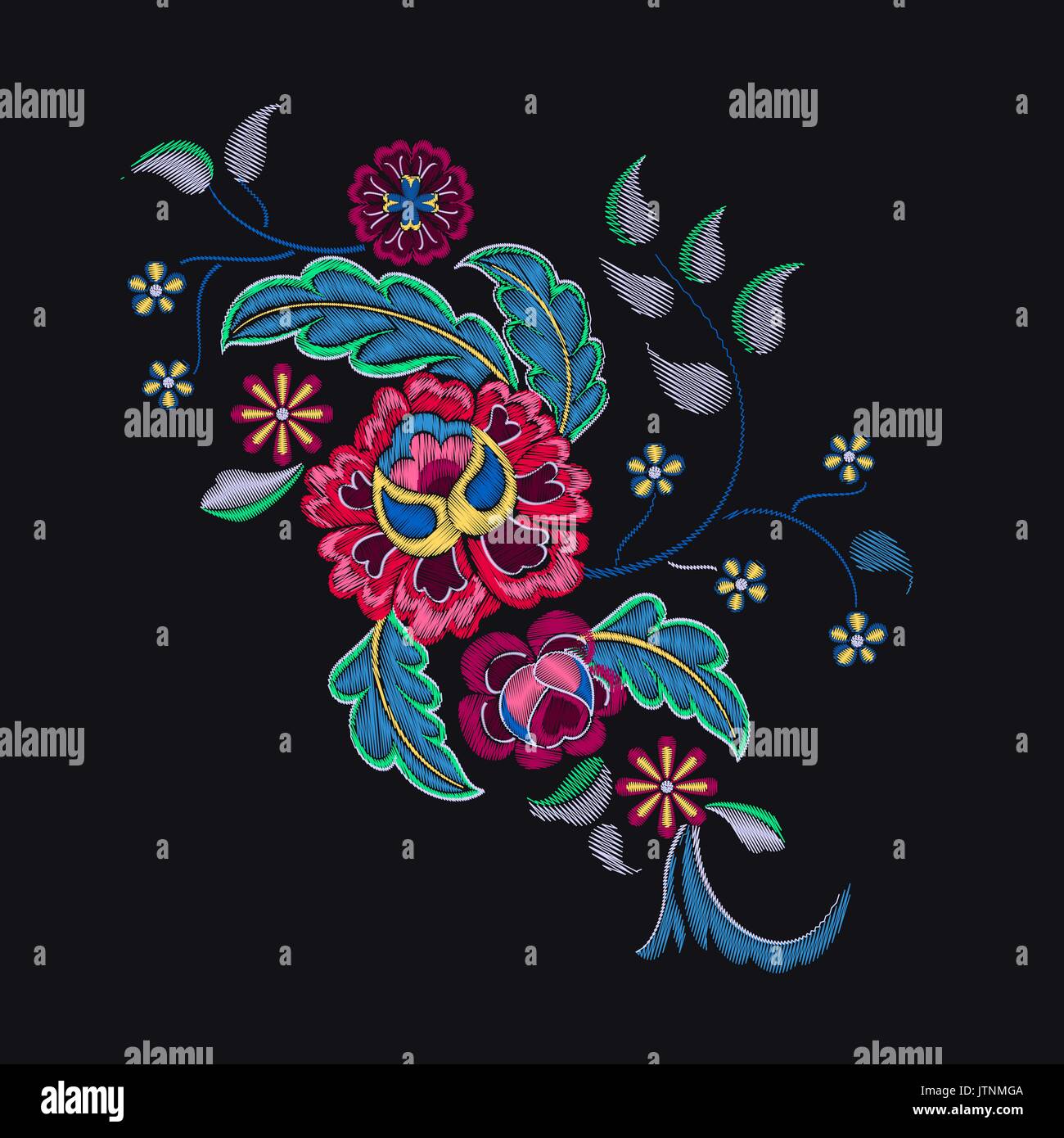 Embroidery Pattern for Design Stock Vector Image & Art - Alamy