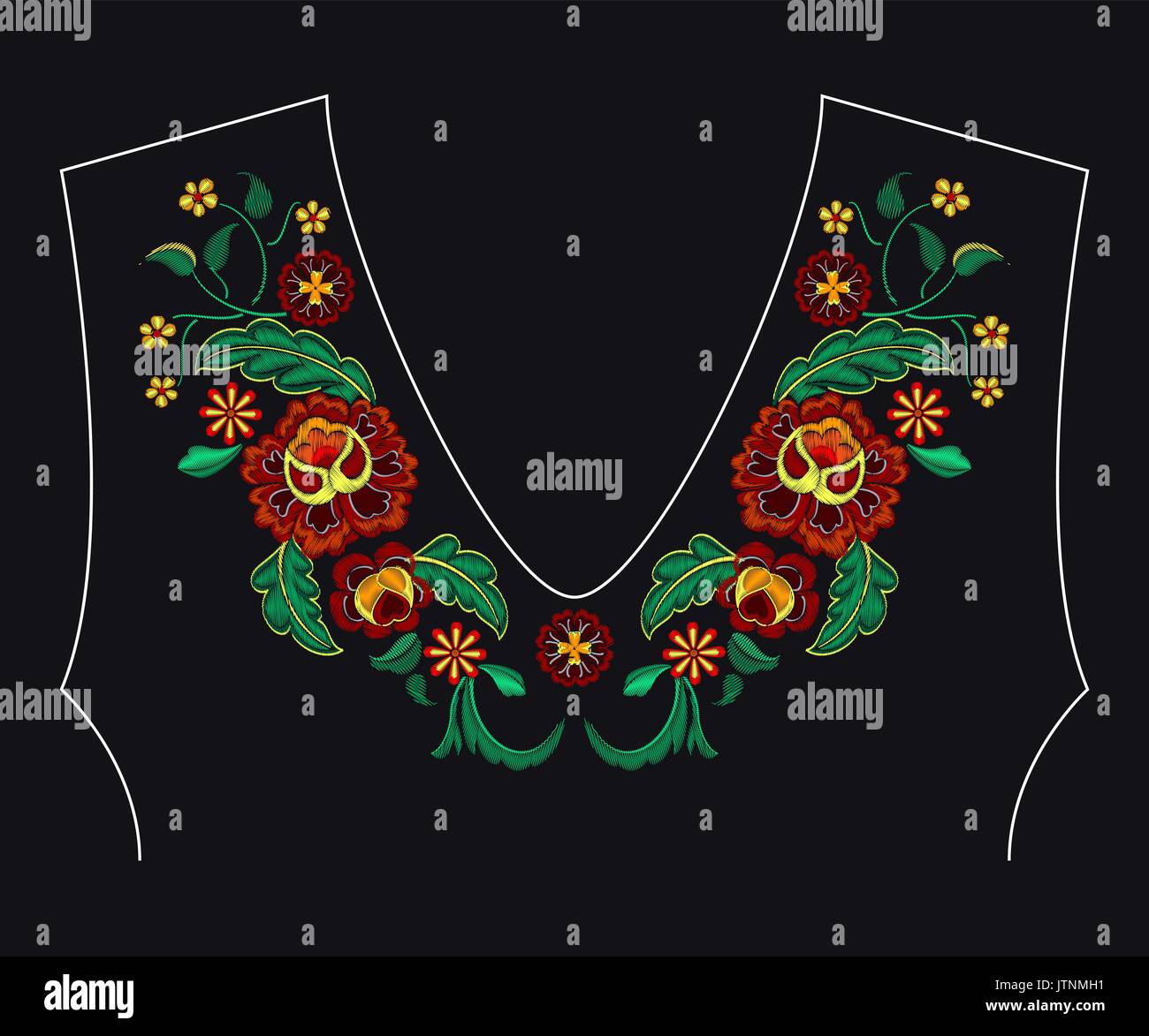 Embroidery Pattern for Design Stock Vector Image & Art - Alamy