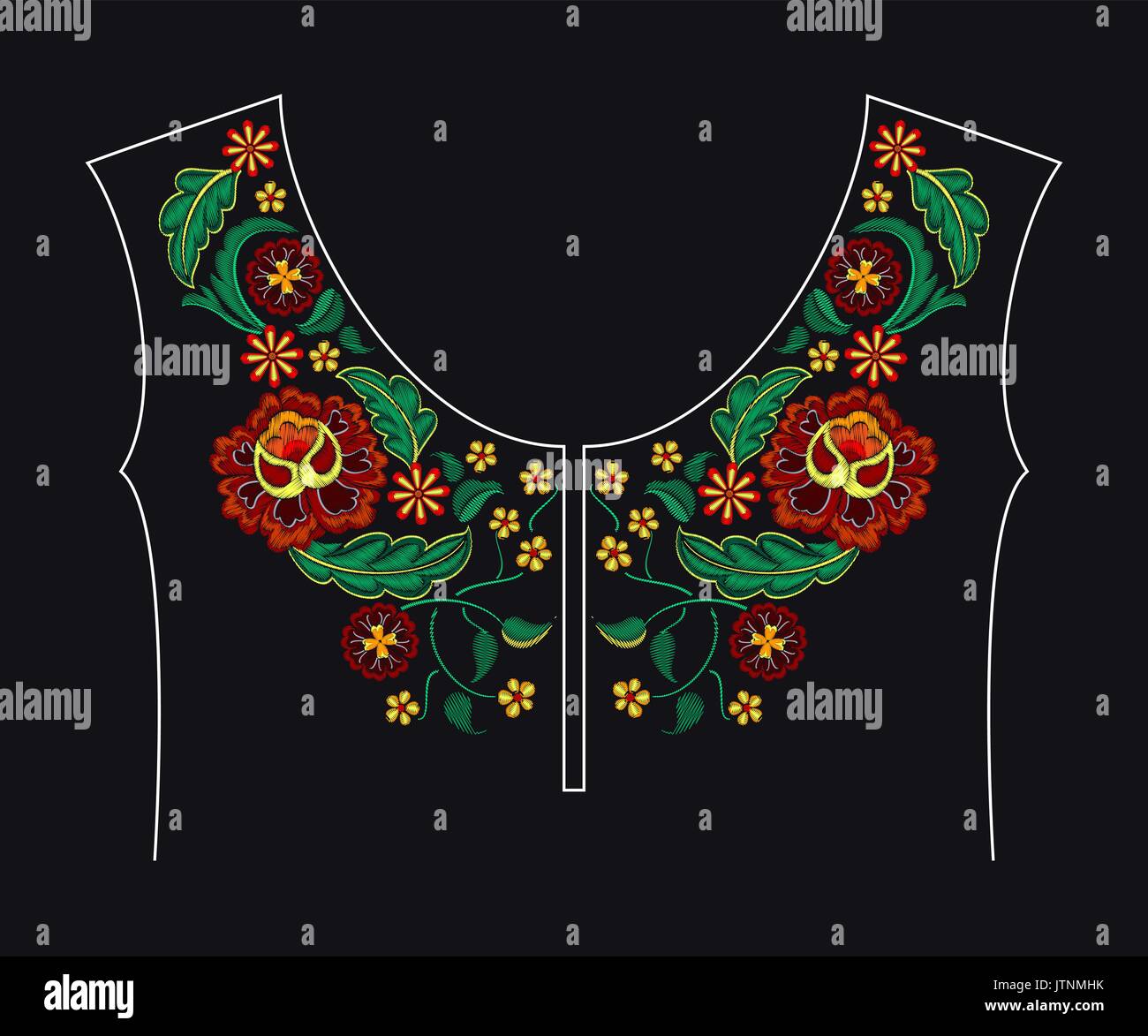 Embroidery Pattern for Design Stock Vector Image & Art - Alamy