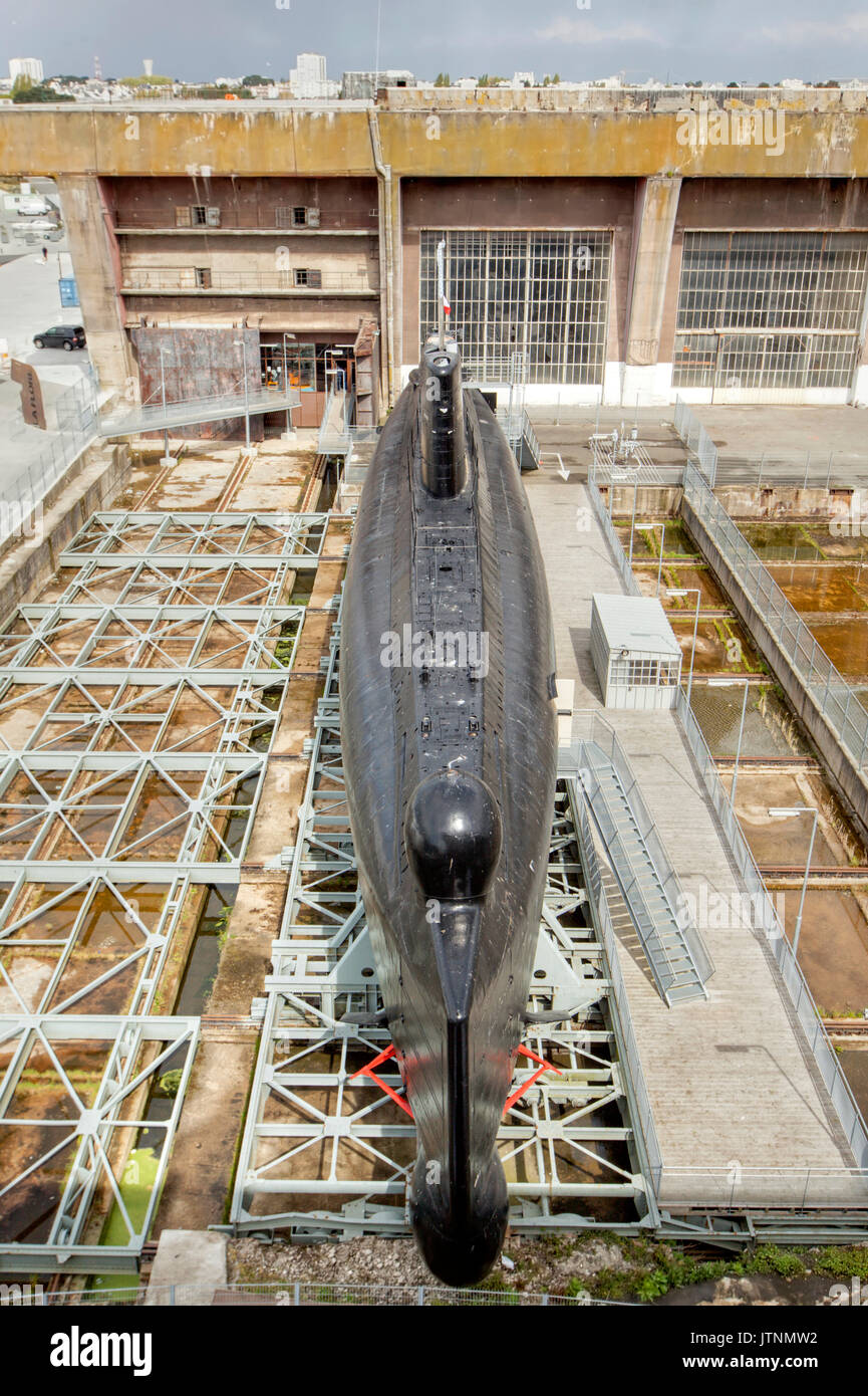 Situated on the former submarine base at Lorient, the museum submarine ...
