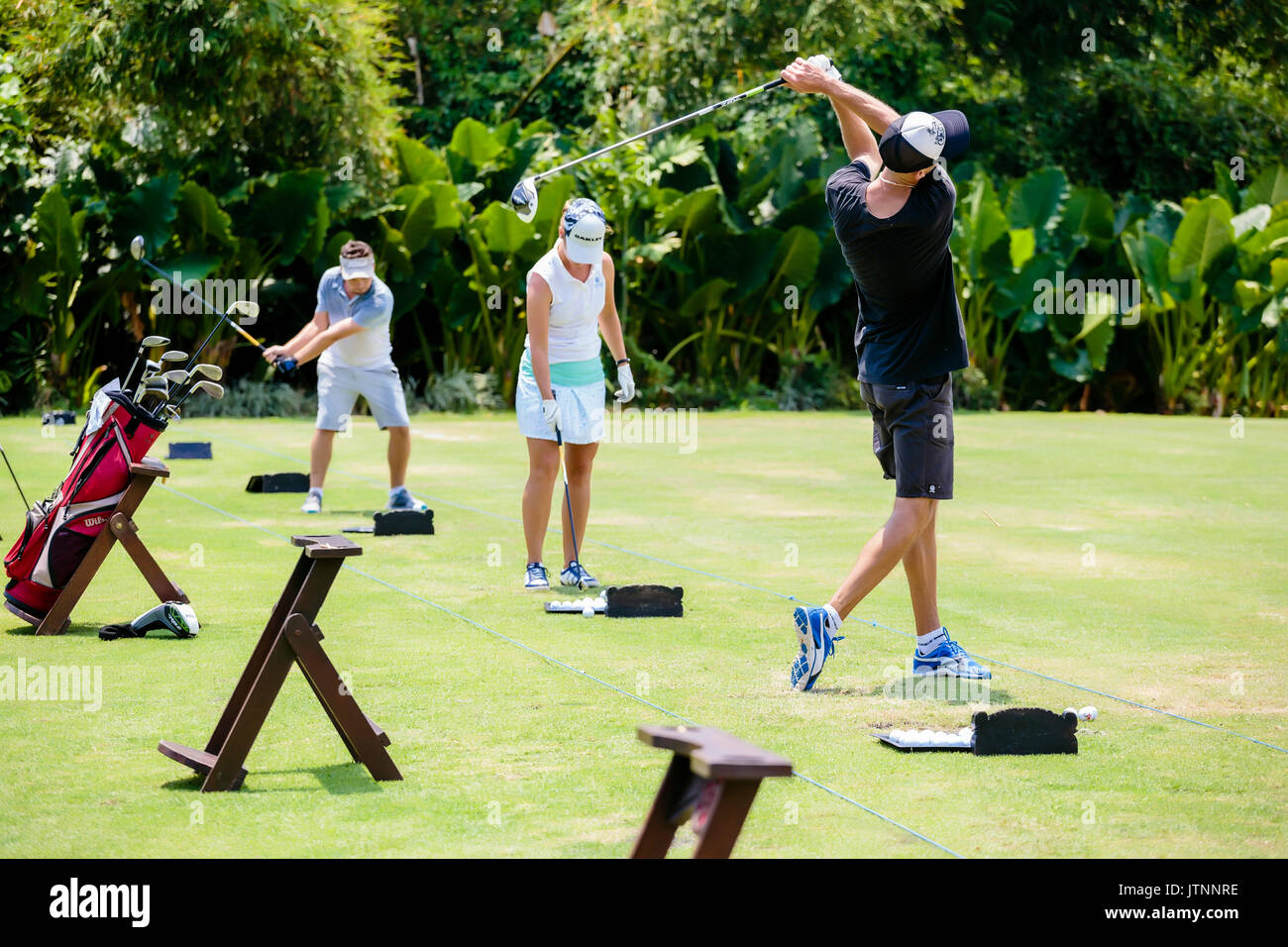 Women golf players hi-res stock photography and images - Alamy
