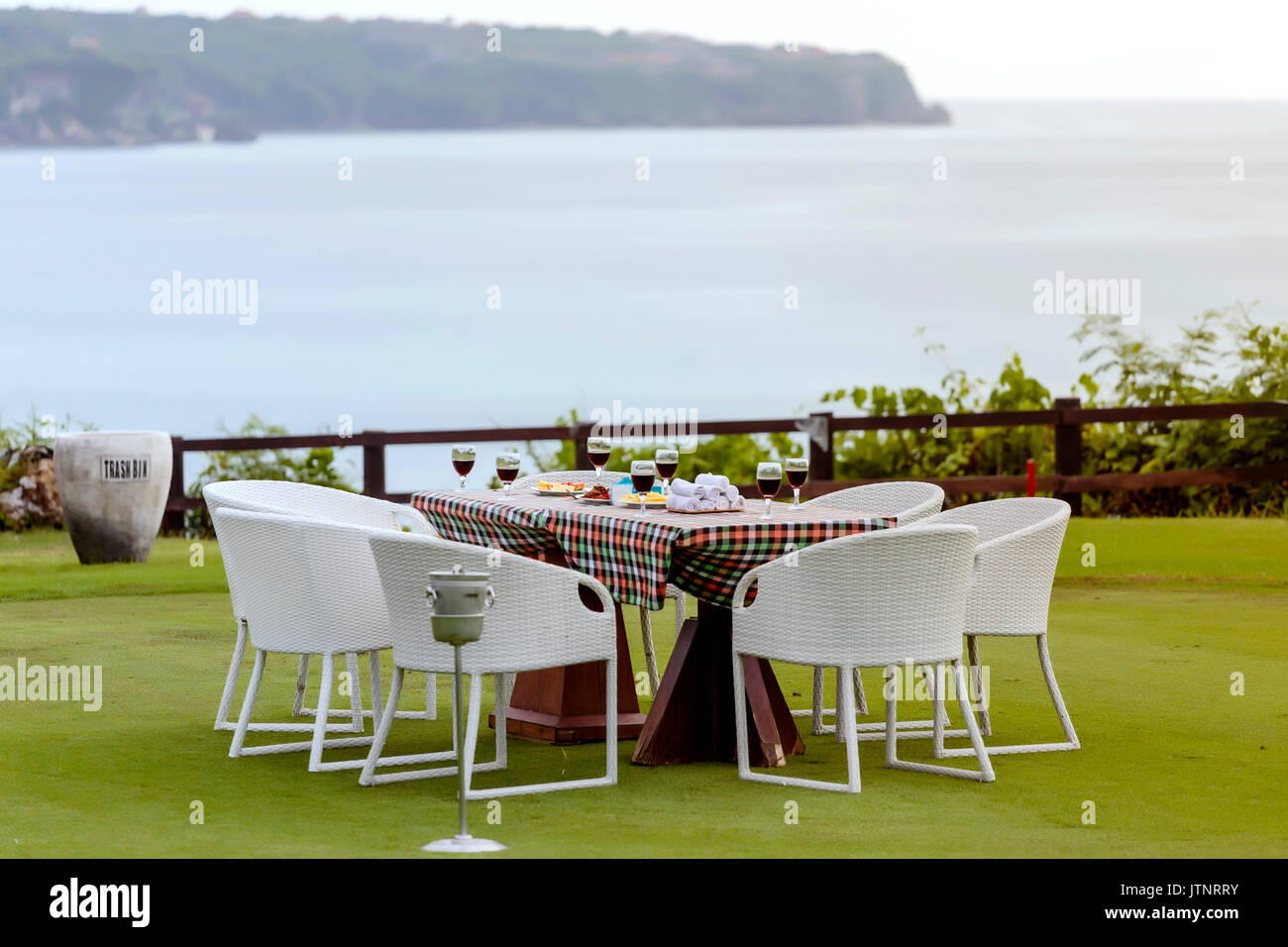 Table at Golf fields, Bali, Indonesia Stock Photo - Alamy