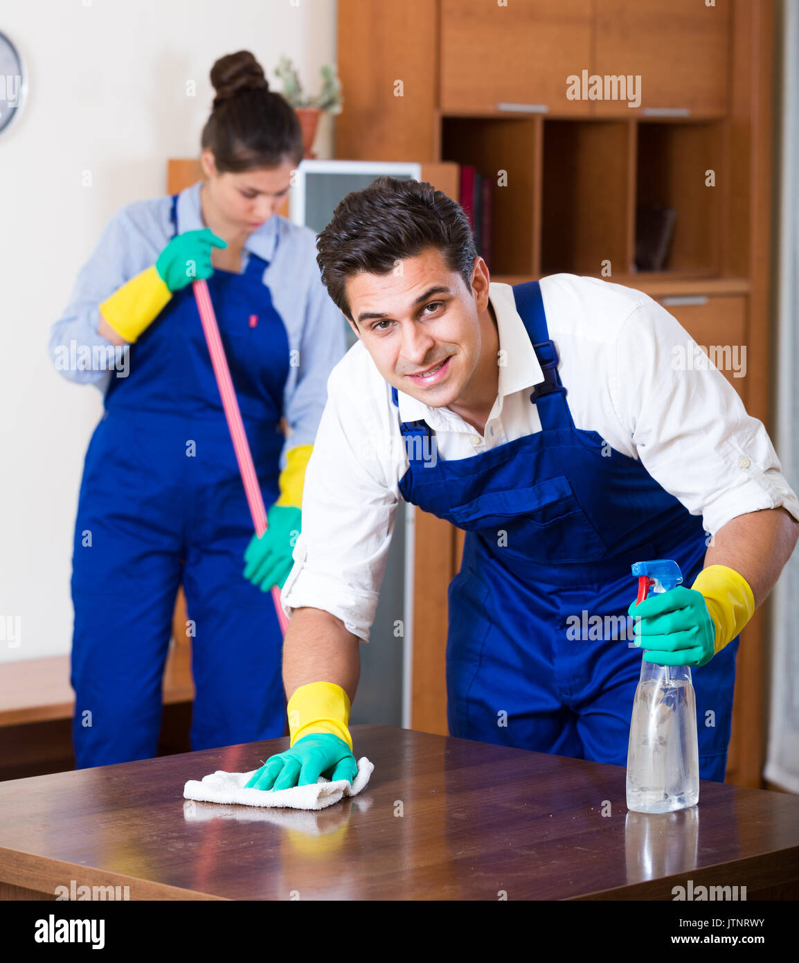 Indian office cleaning hi-res stock photography and images - Alamy