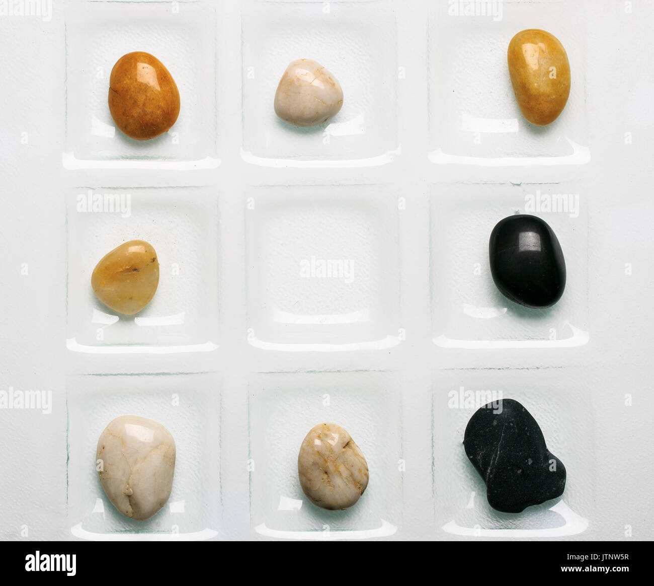 different types of stones for decoration Stock Photo - Alamy