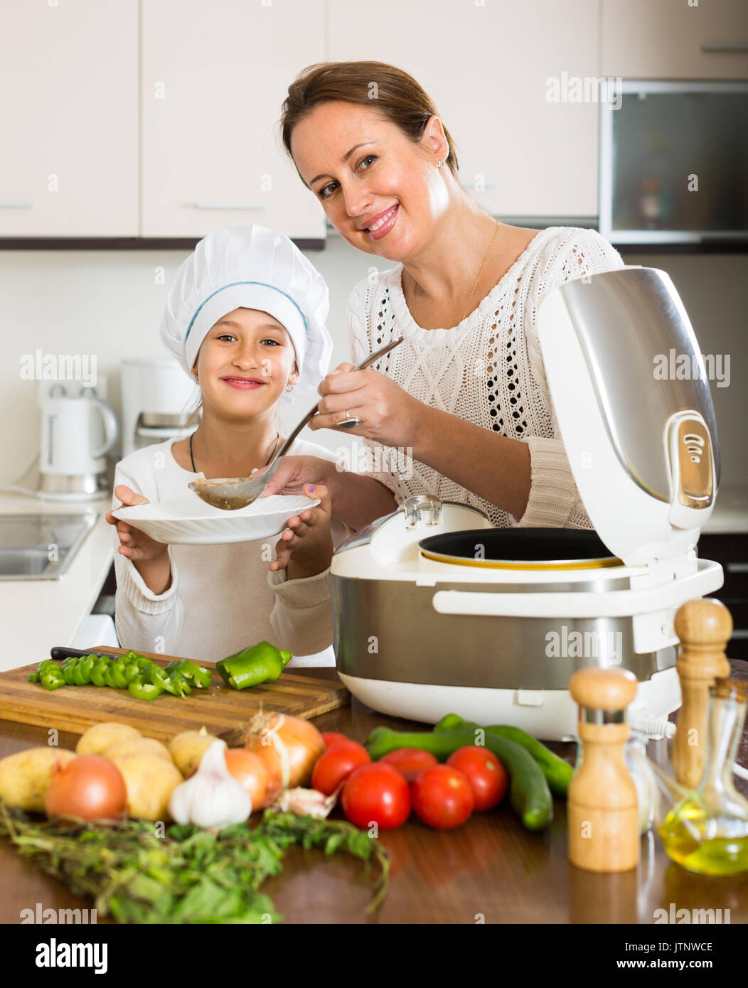 Mother Cooking Rice