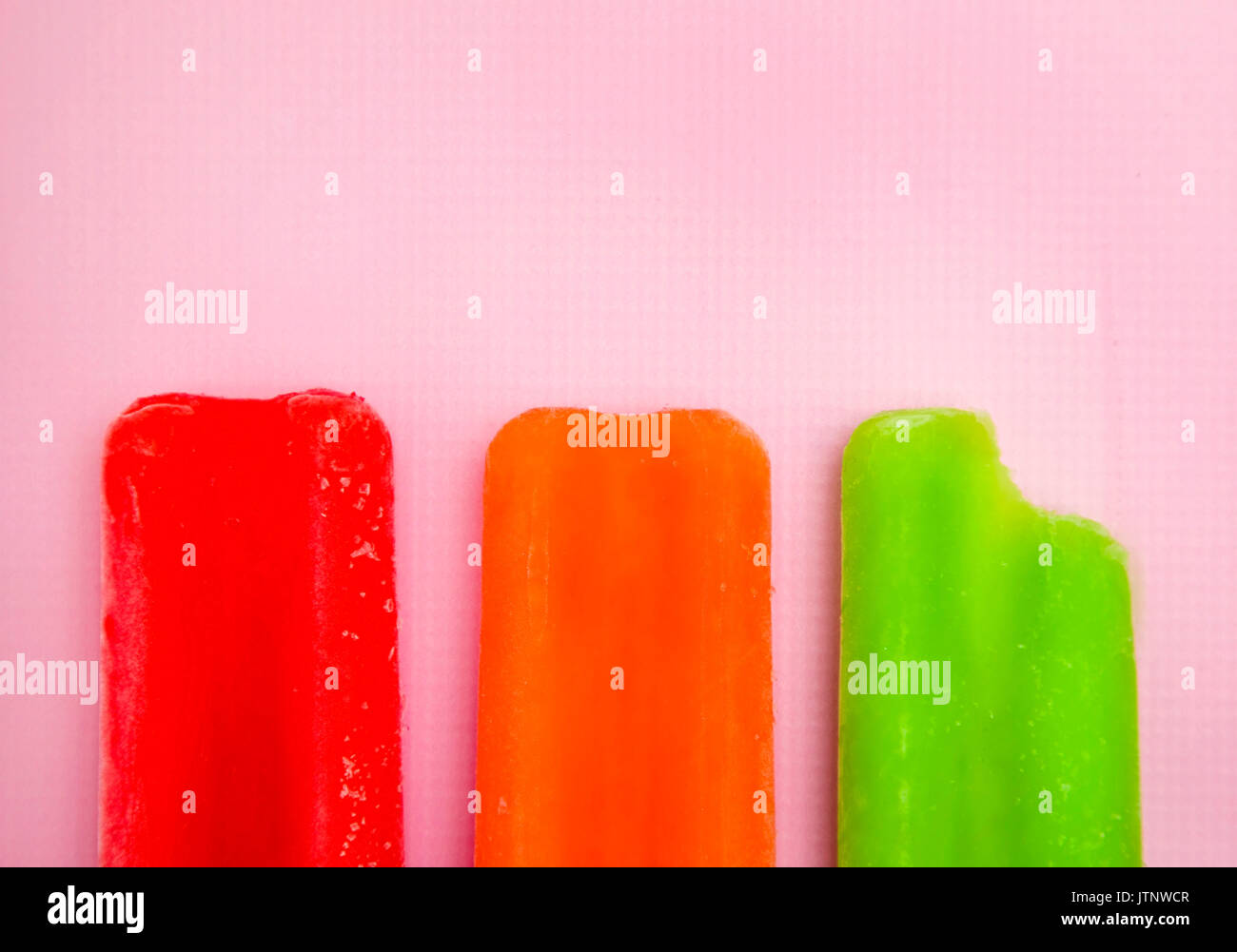 Summer Popsicles Straight from the Freezer Stock Photo - Alamy