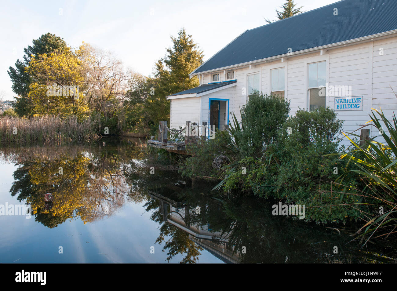 Maritime Building at the Founders Heritage Park, Nelson, New Zealand ...