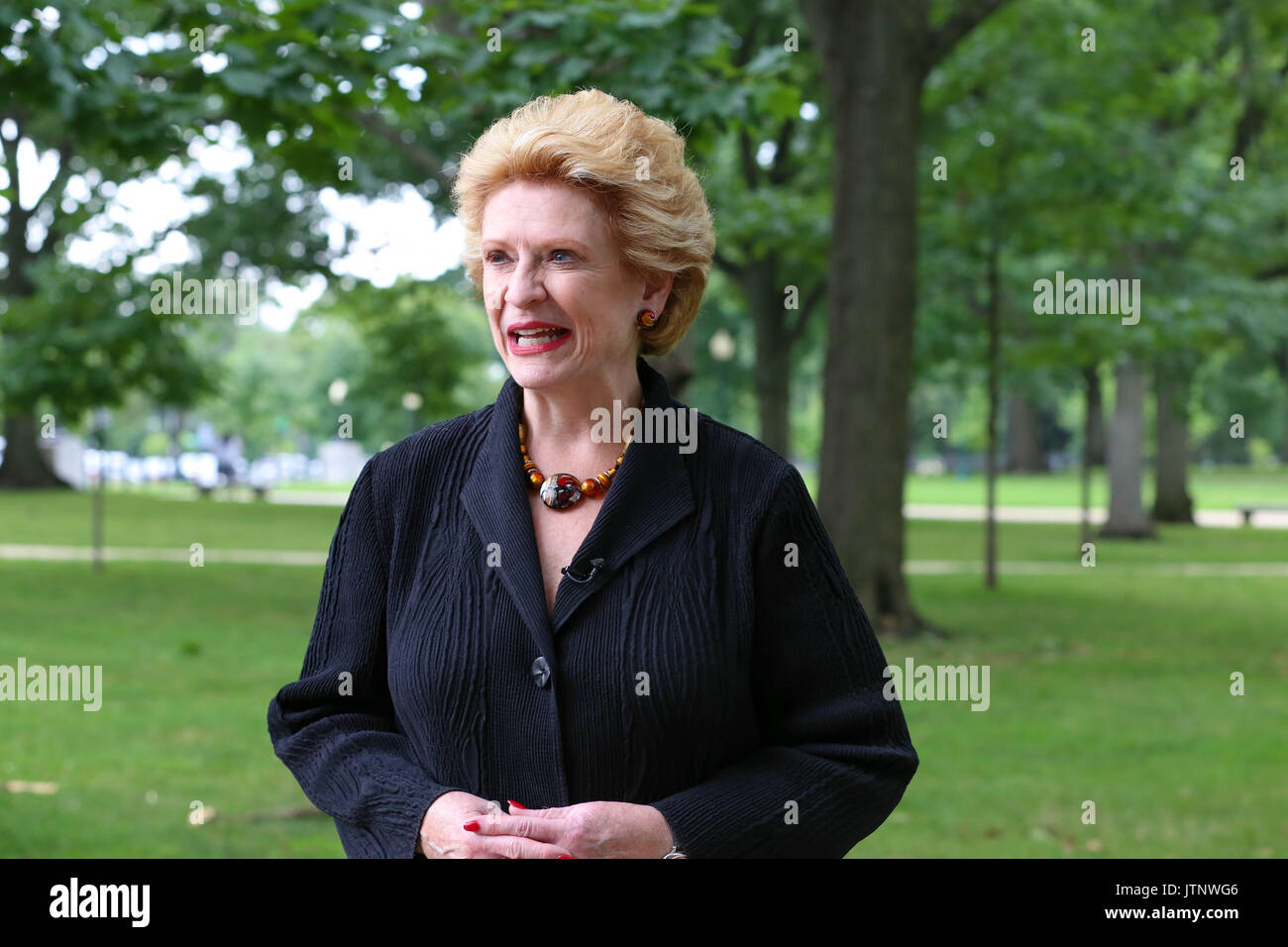 U.S. Senator Debbie Stabenow of Michigan during a Democratic event on ...