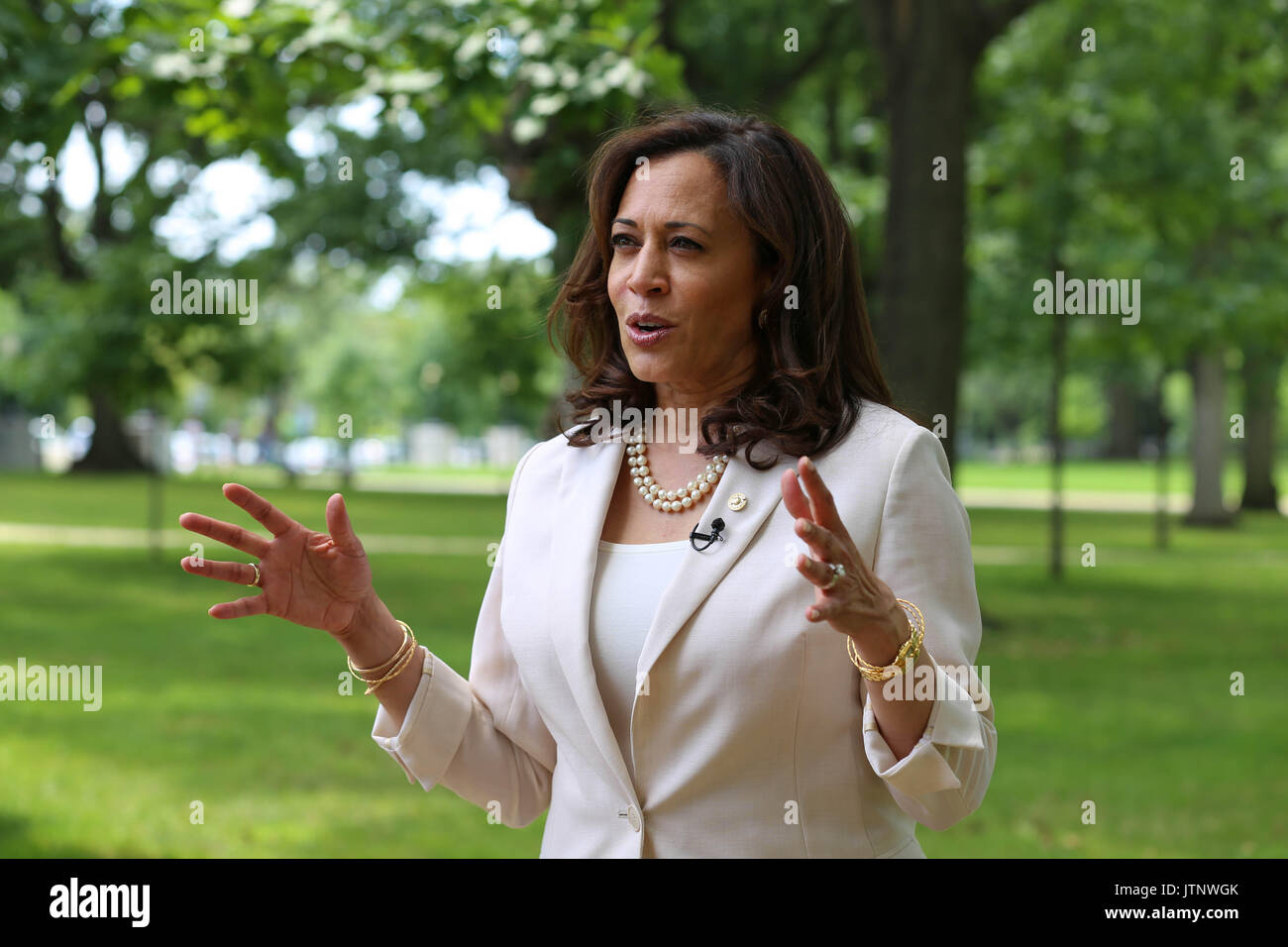 U.S. Senator Kamala Harris of California during a Democratic event on ...
