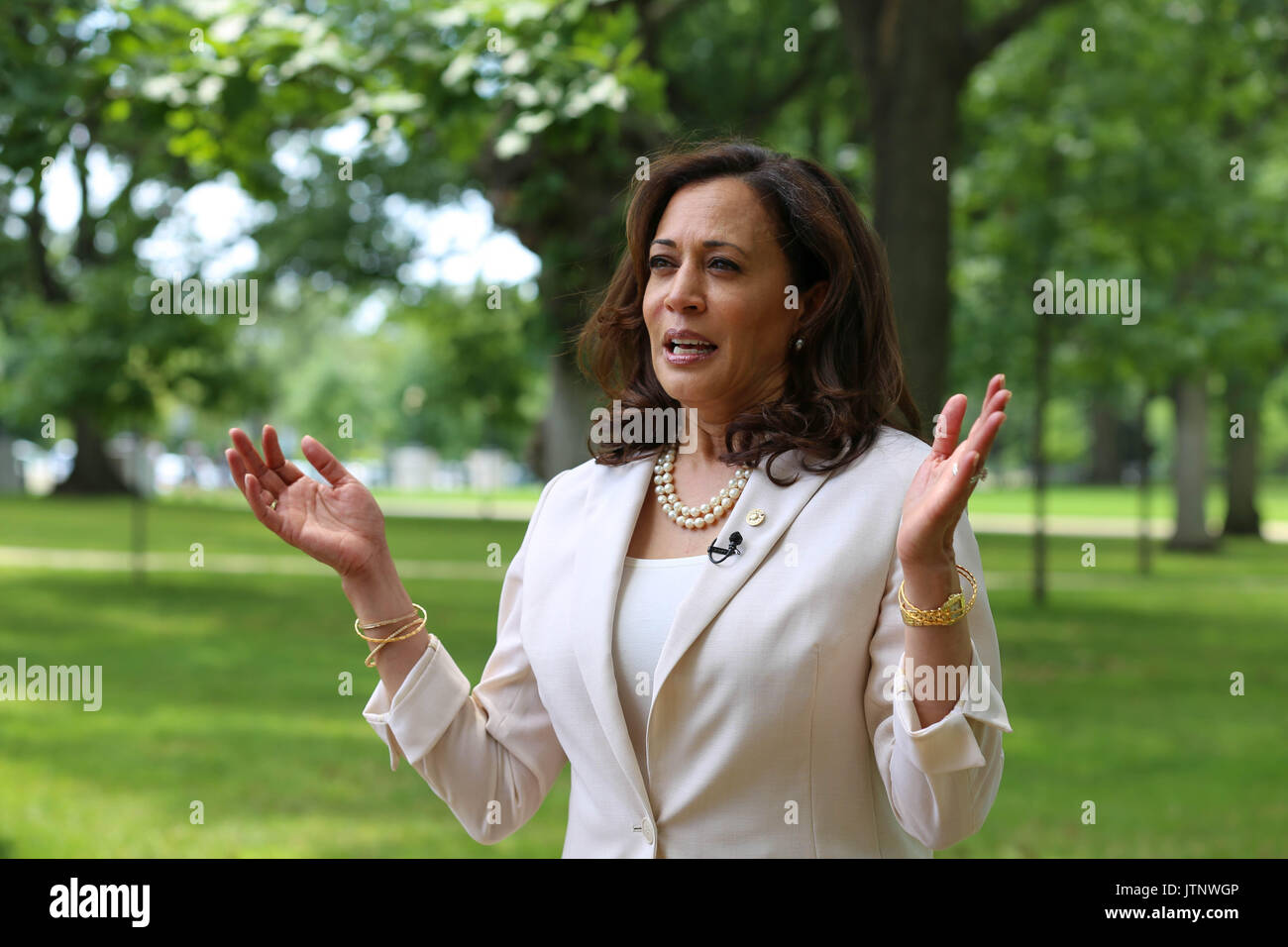 U.S. Senator Kamala Harris of California during a Democratic event on ...