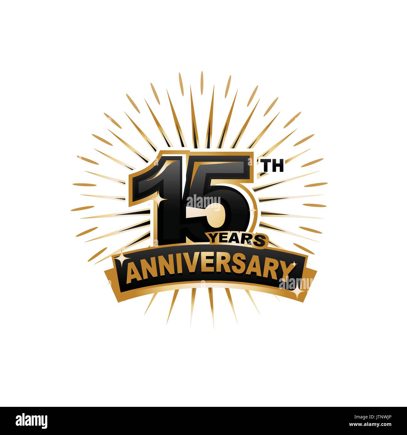 Template 15 years anniversary vector hi-res stock photography and ...