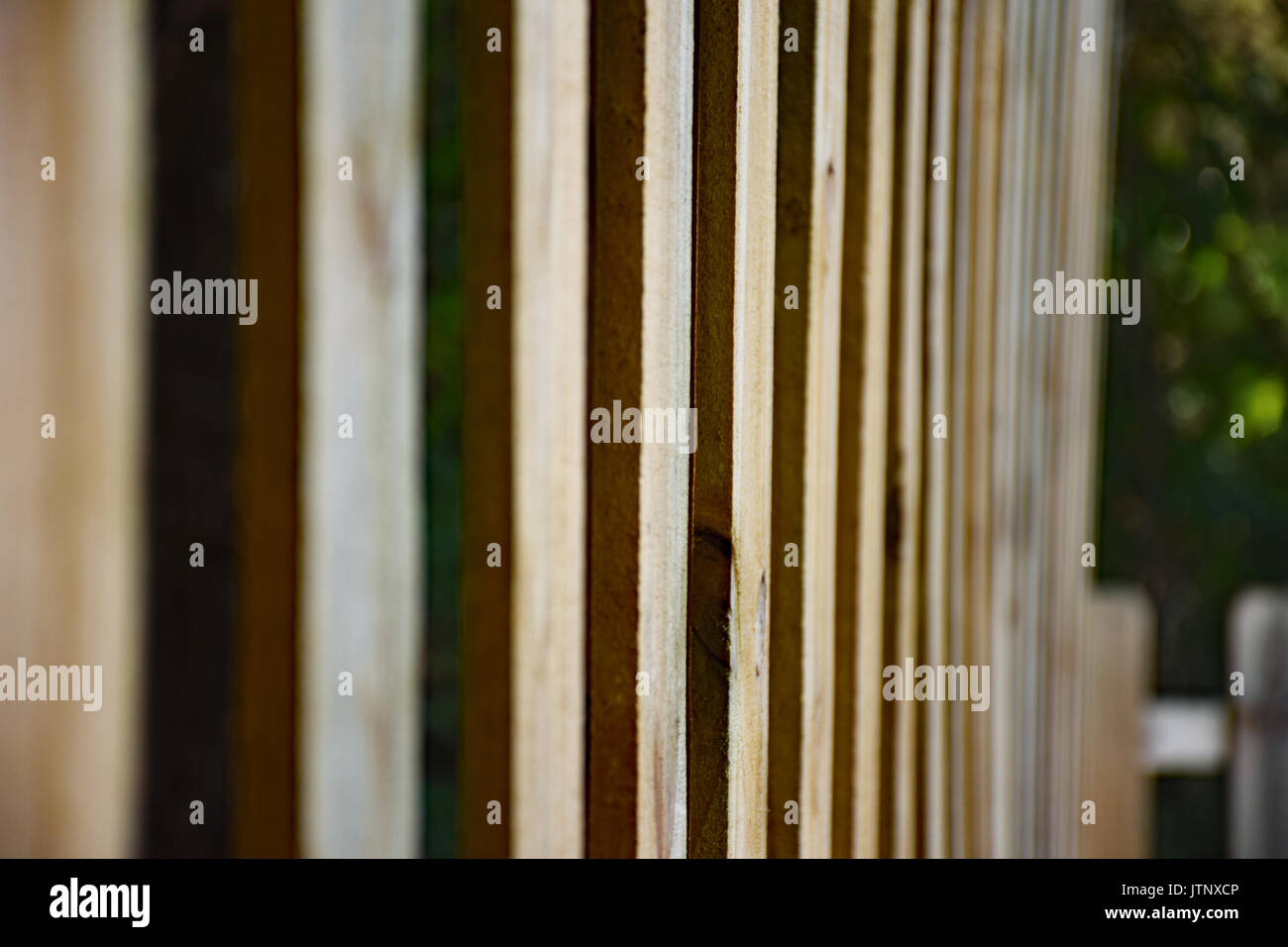 Long Fence Row Perspective Stock Photo - Alamy