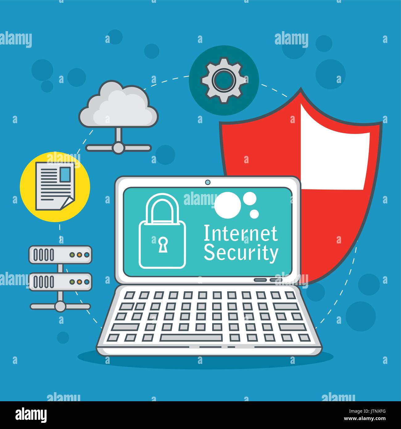 internet security concept vector illustration graphic design Stock ...