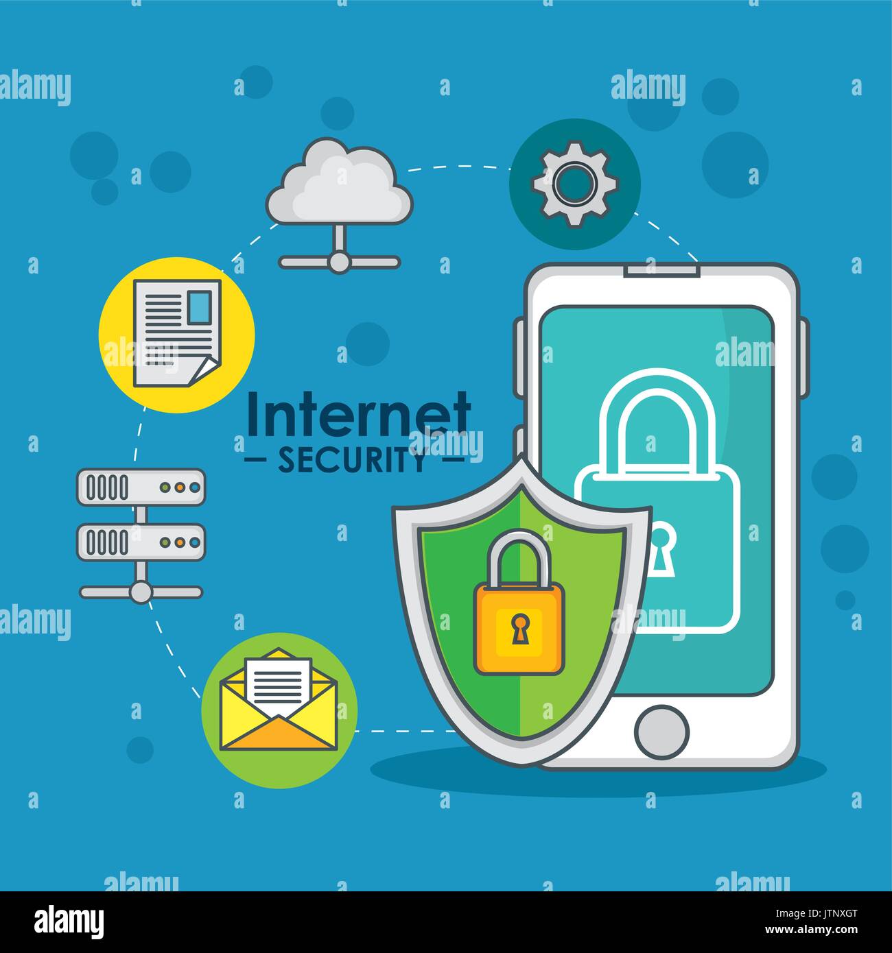 internet security concept vector illustration graphic design Stock ...