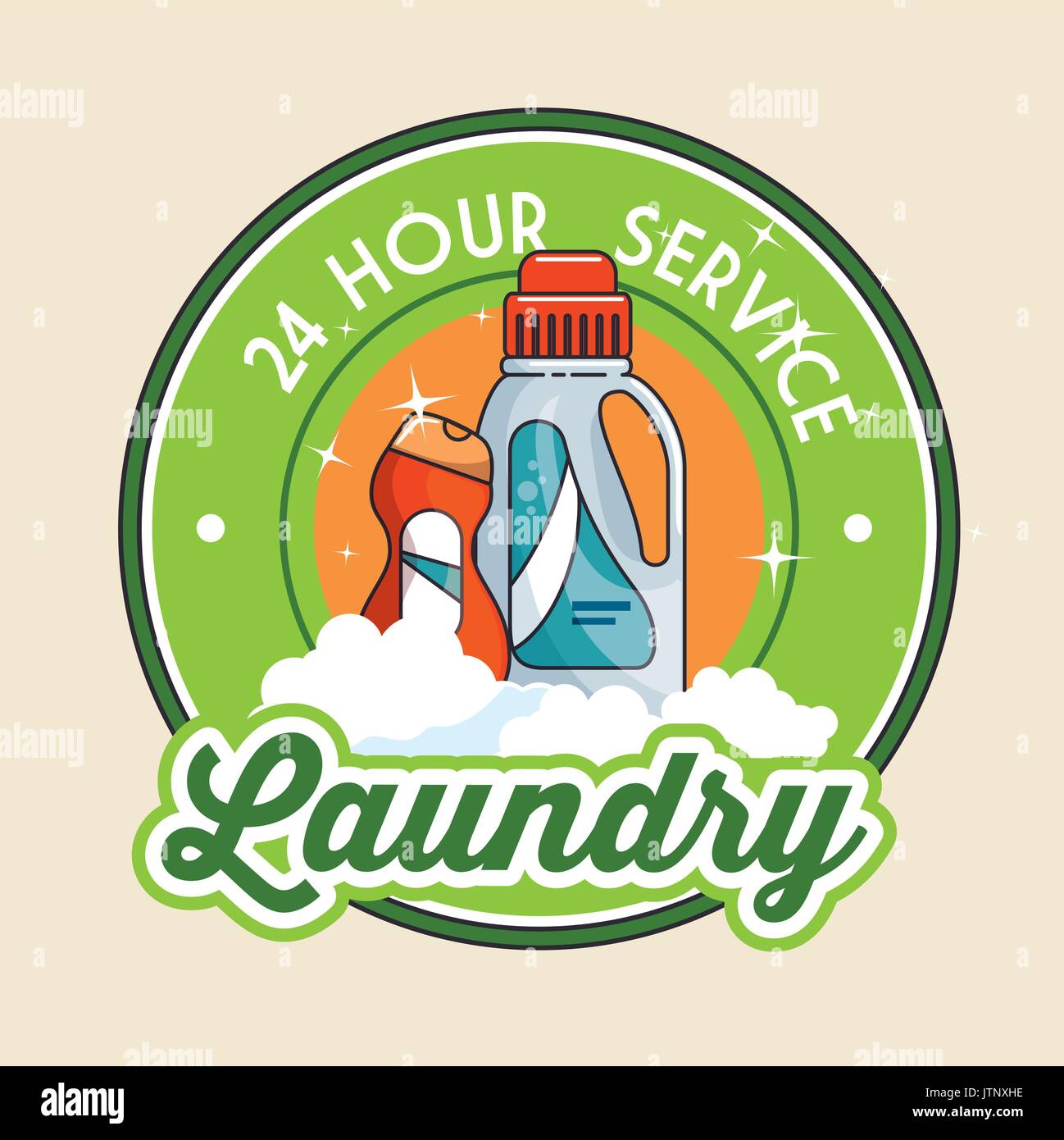 laundry logo emblem badge vector illustration graphic design Stock ...