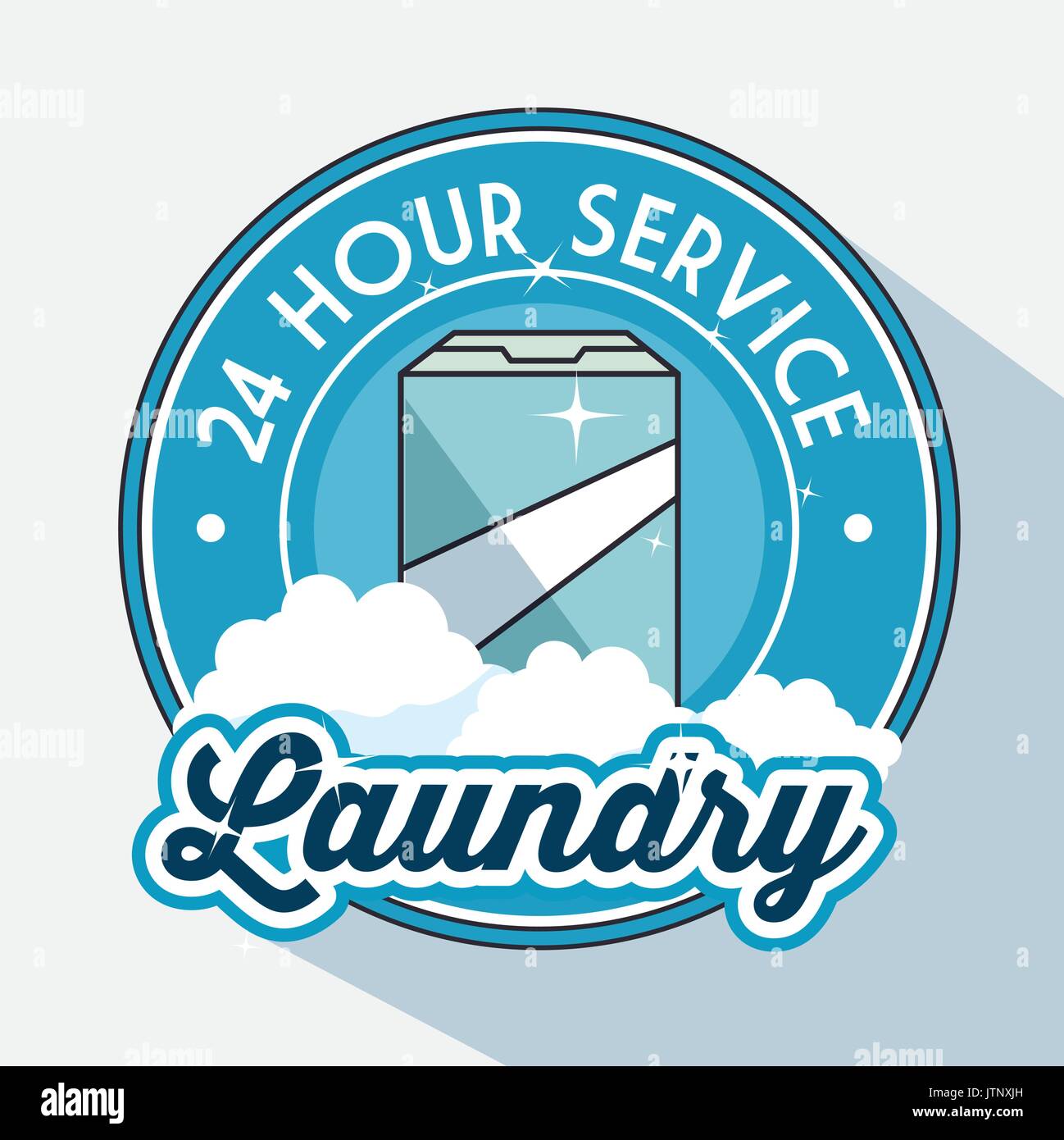 laundry logo emblem badge vector illustration graphic design Stock ...