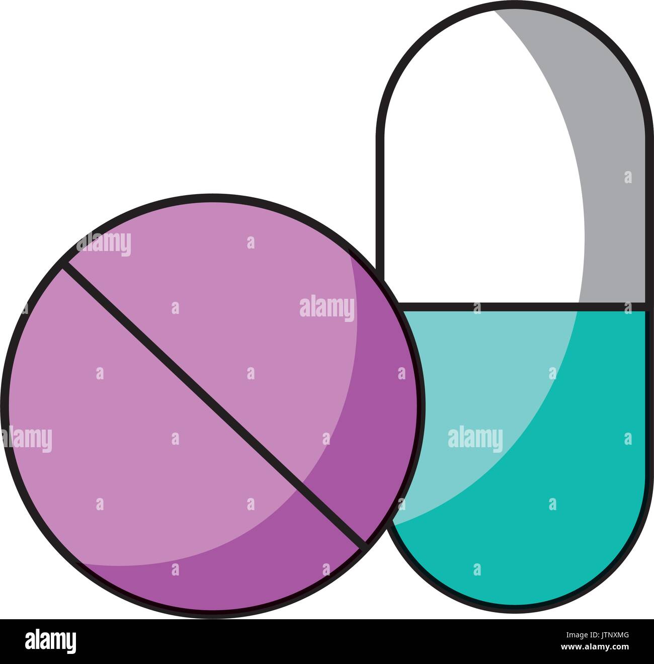capsule drug isolated icon Stock Vector Image & Art - Alamy