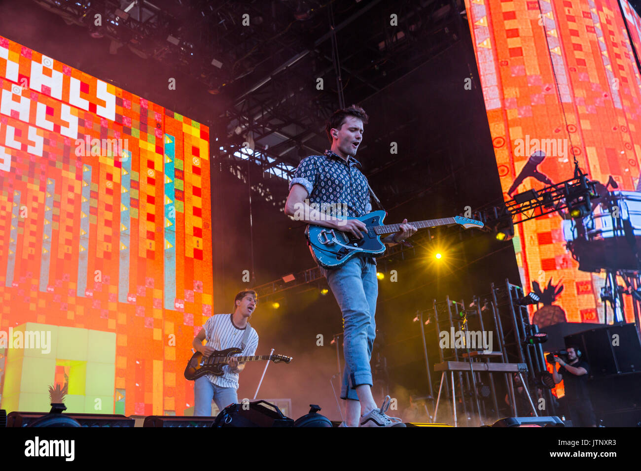 Glass Animals performing at Panorama in New York City Stock Photo - Alamy