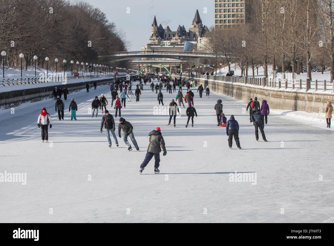 World's Longest Skating Rink, Ottawa, Canada Stock Photo - Alamy