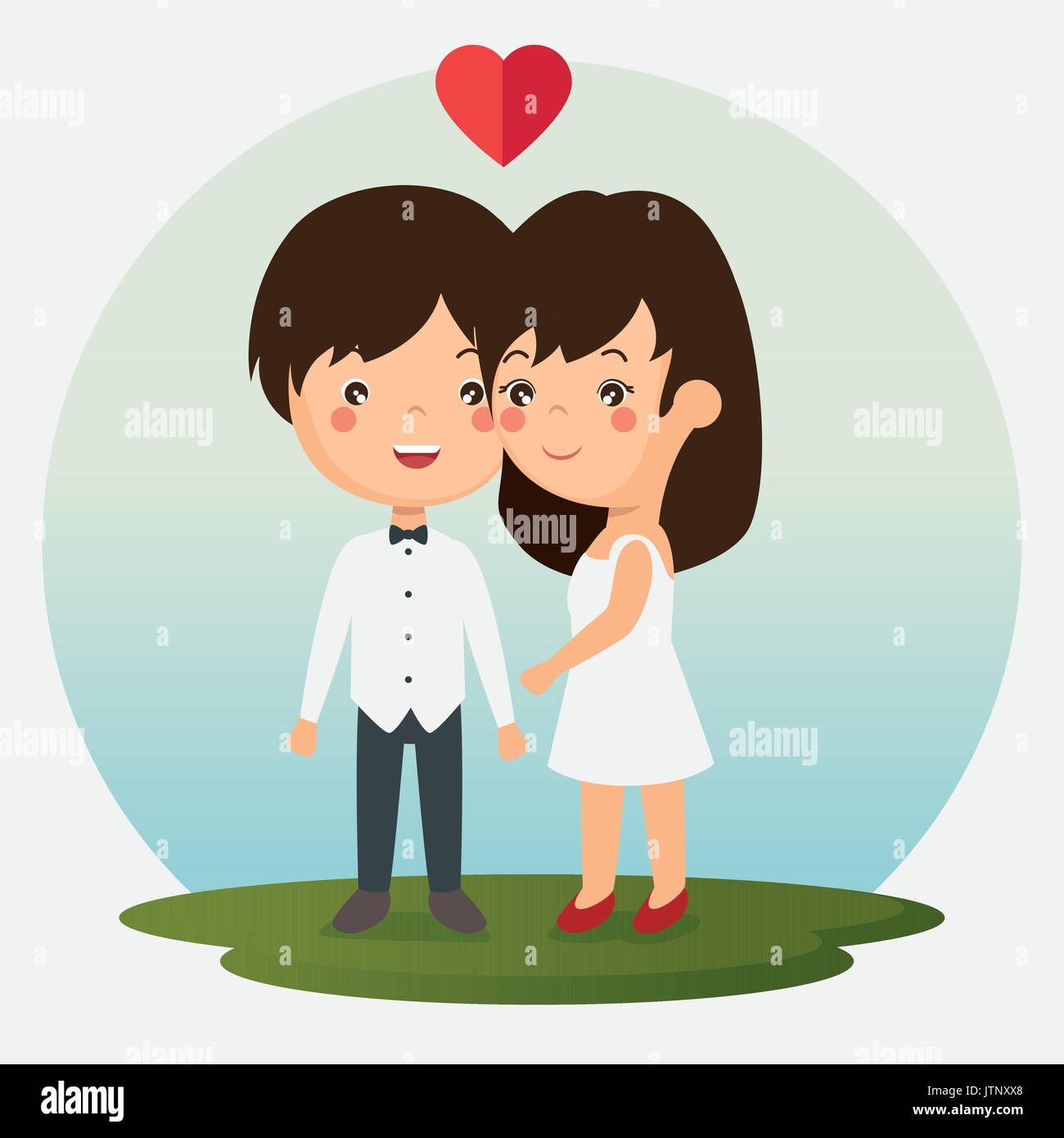 couple in love together forever vector illustration graphic design ...