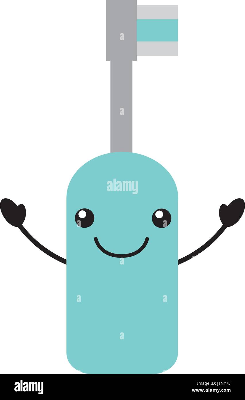 electric brush kawaii character Stock Vector Image & Art - Alamy