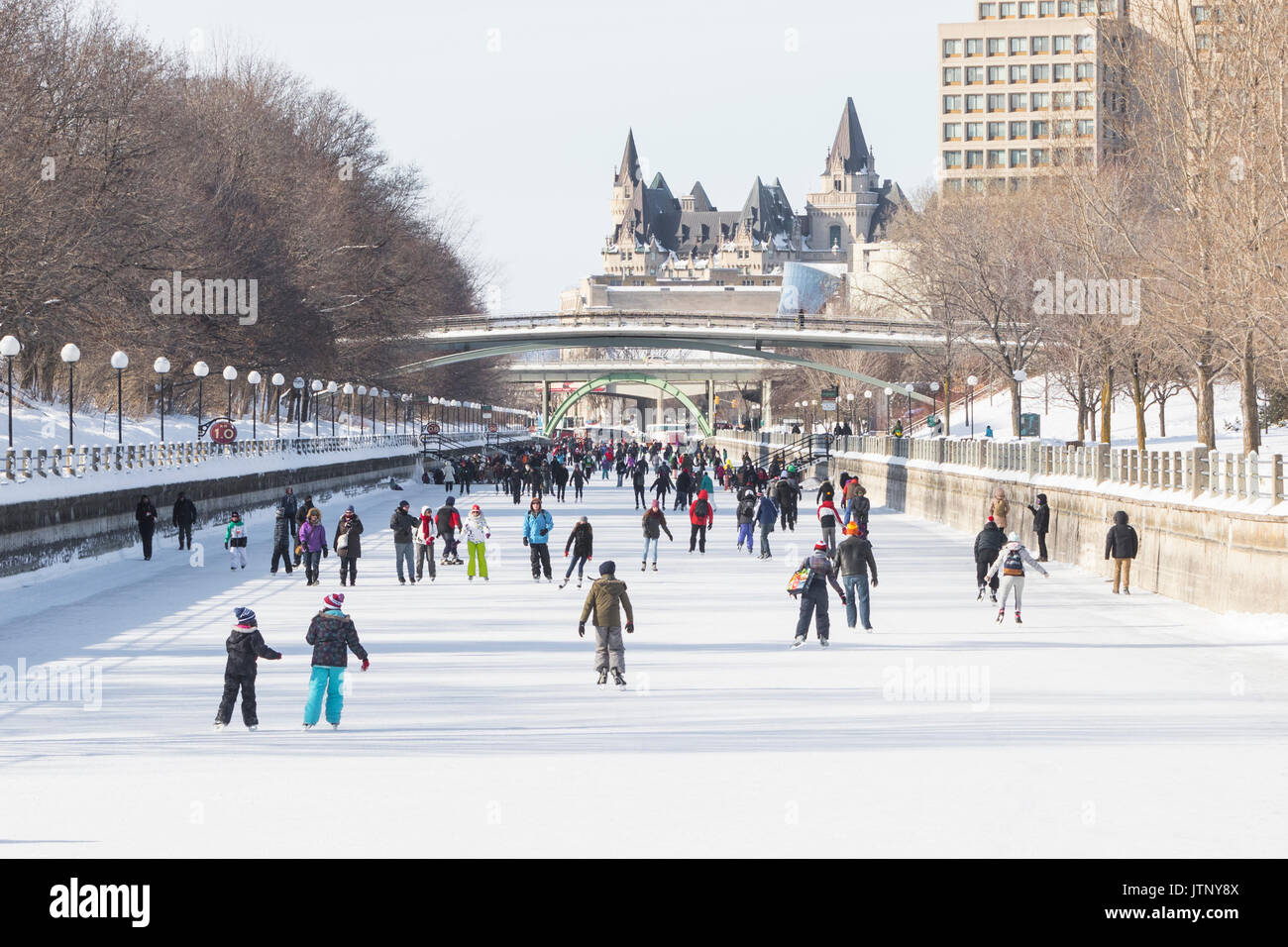 World's Longest Skating Rink, Ottawa, Canada Stock Photo - Alamy